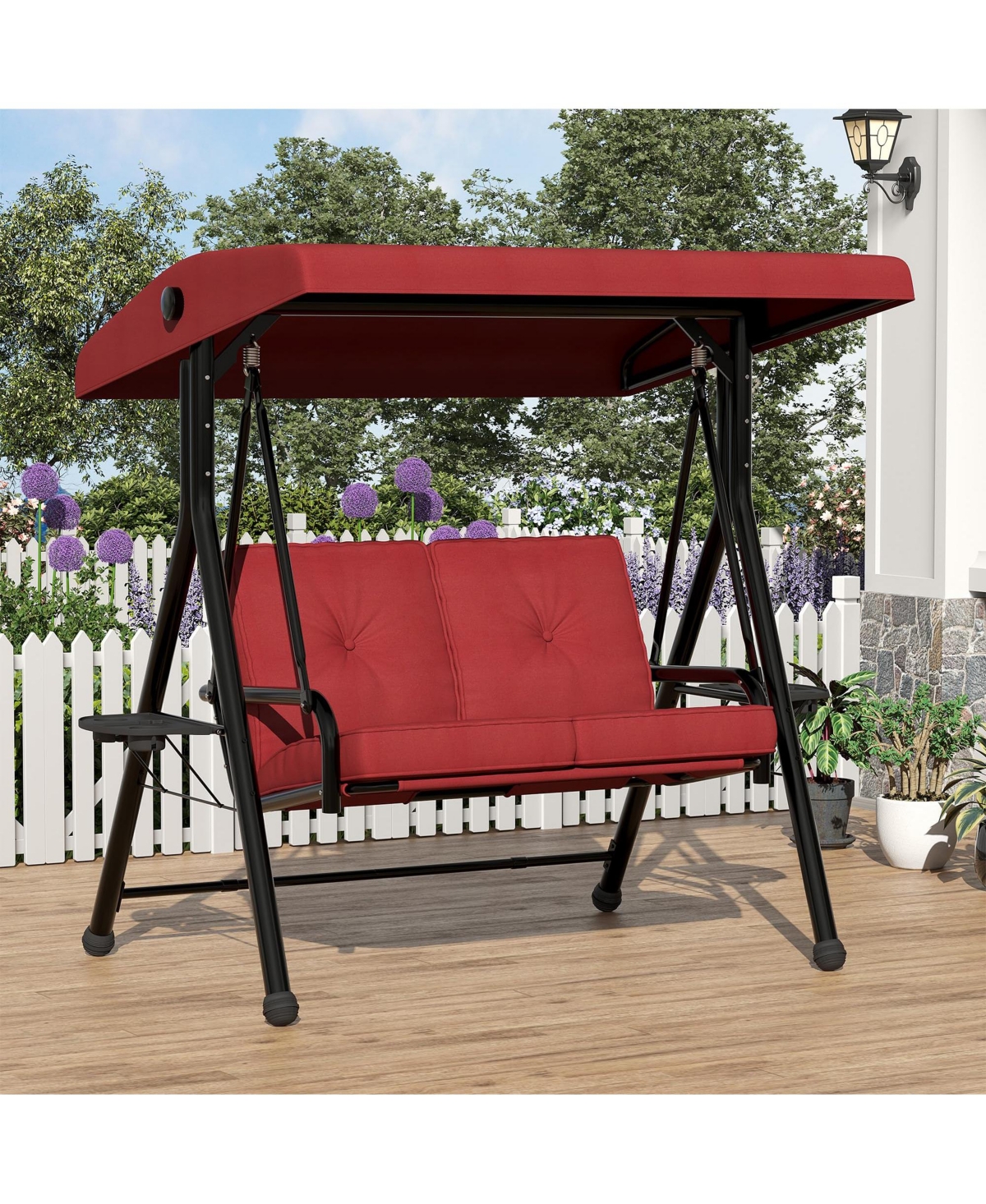 Click here for 2 Seat Porch Swing  Patio Chair Thickened Removabl... prices