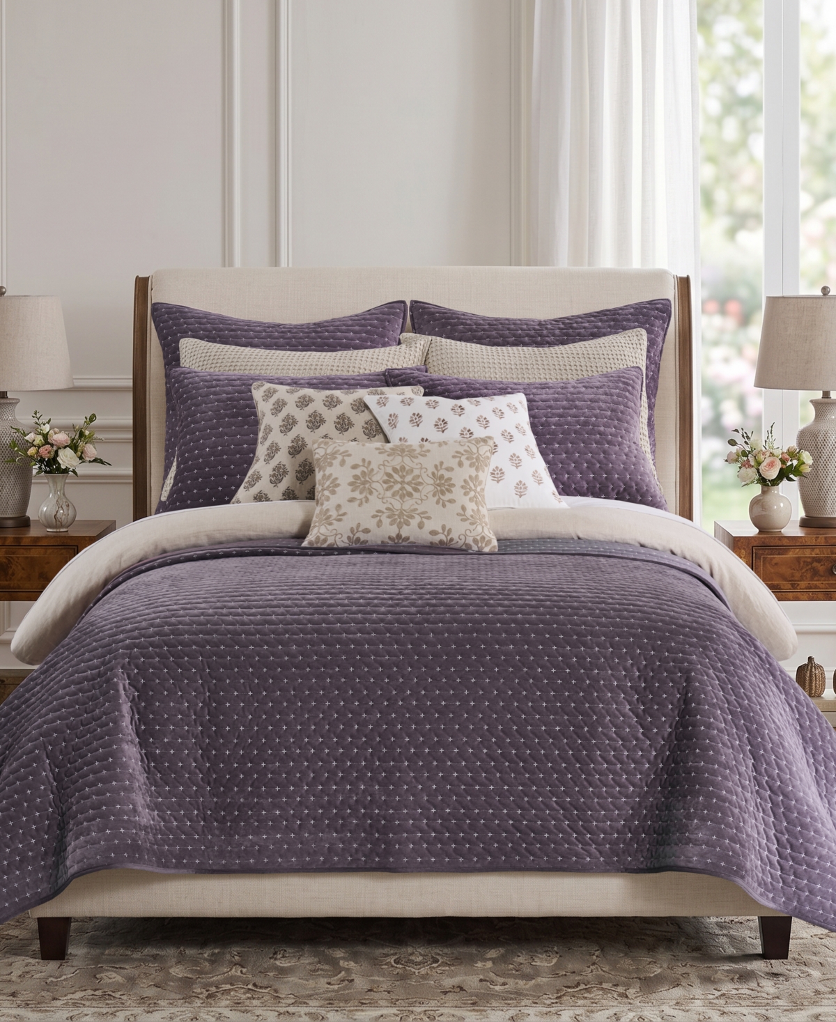 Click here for Levtex Velvet Stitch Reversible 2-Pc. Quilt Set  T... prices