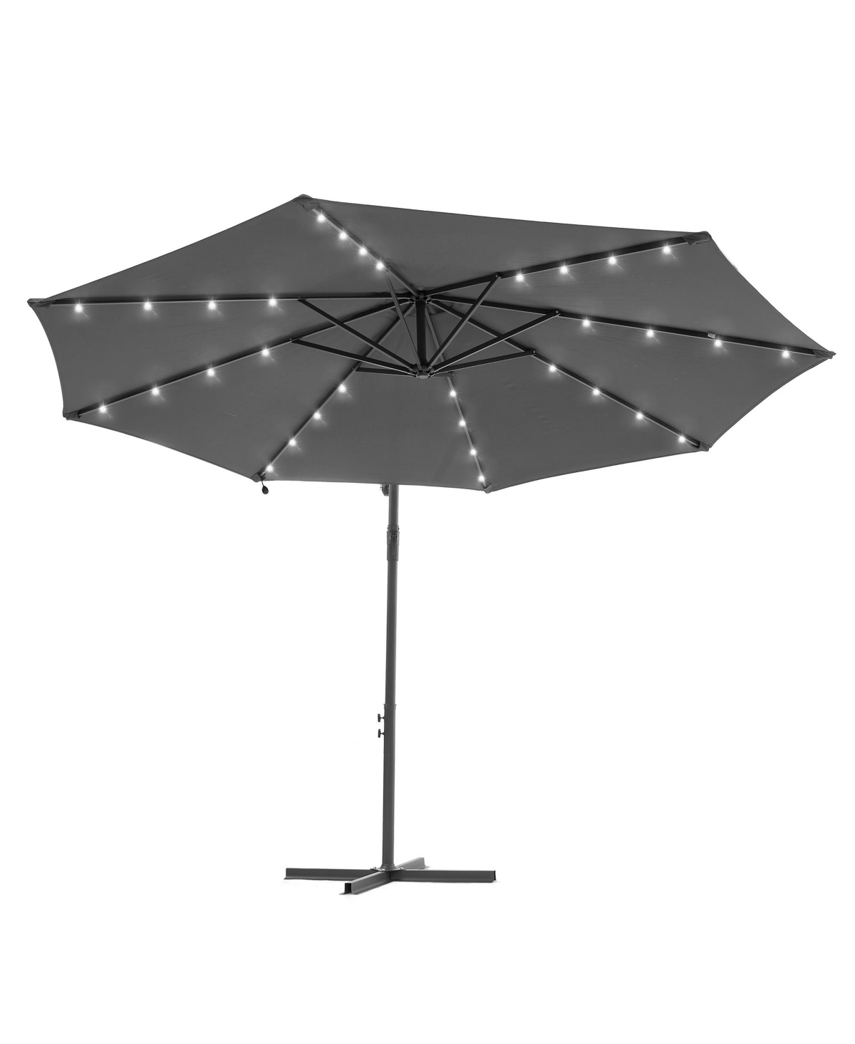 Click here for Sonkuki 10feet Patio Offset Led Umbrella Outdoor H... prices