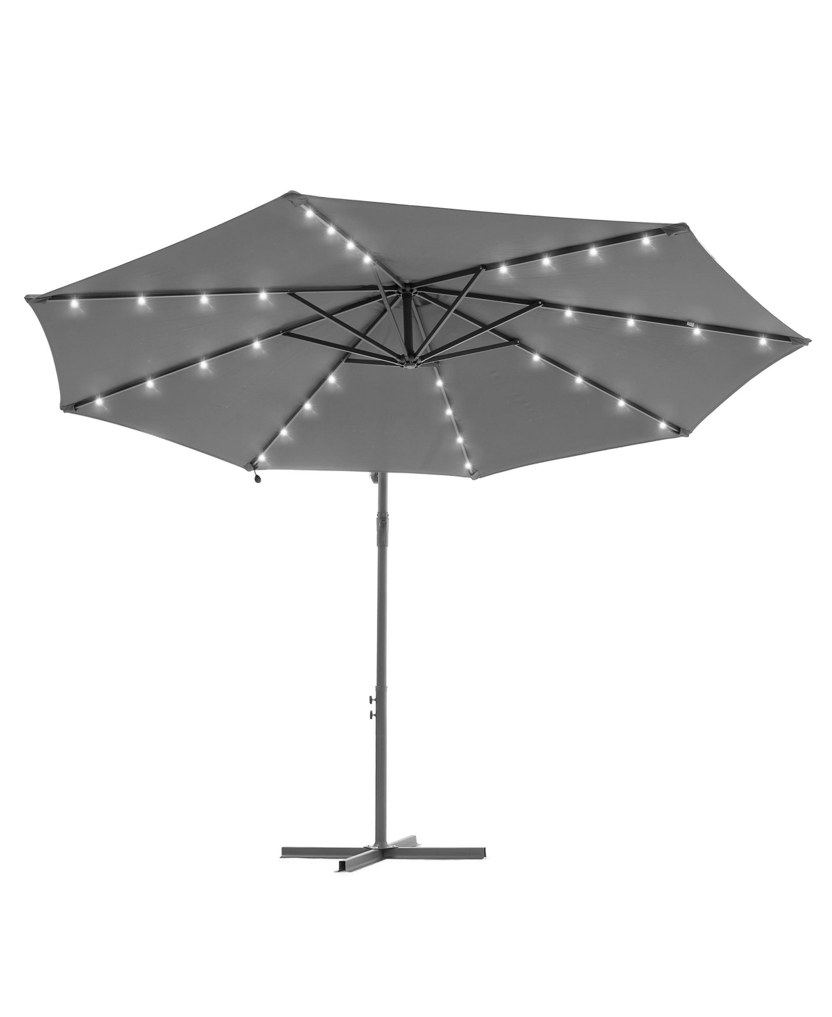 Click here for Sonkuki 10feet Patio Offset Led Umbrella Outdoor H... prices