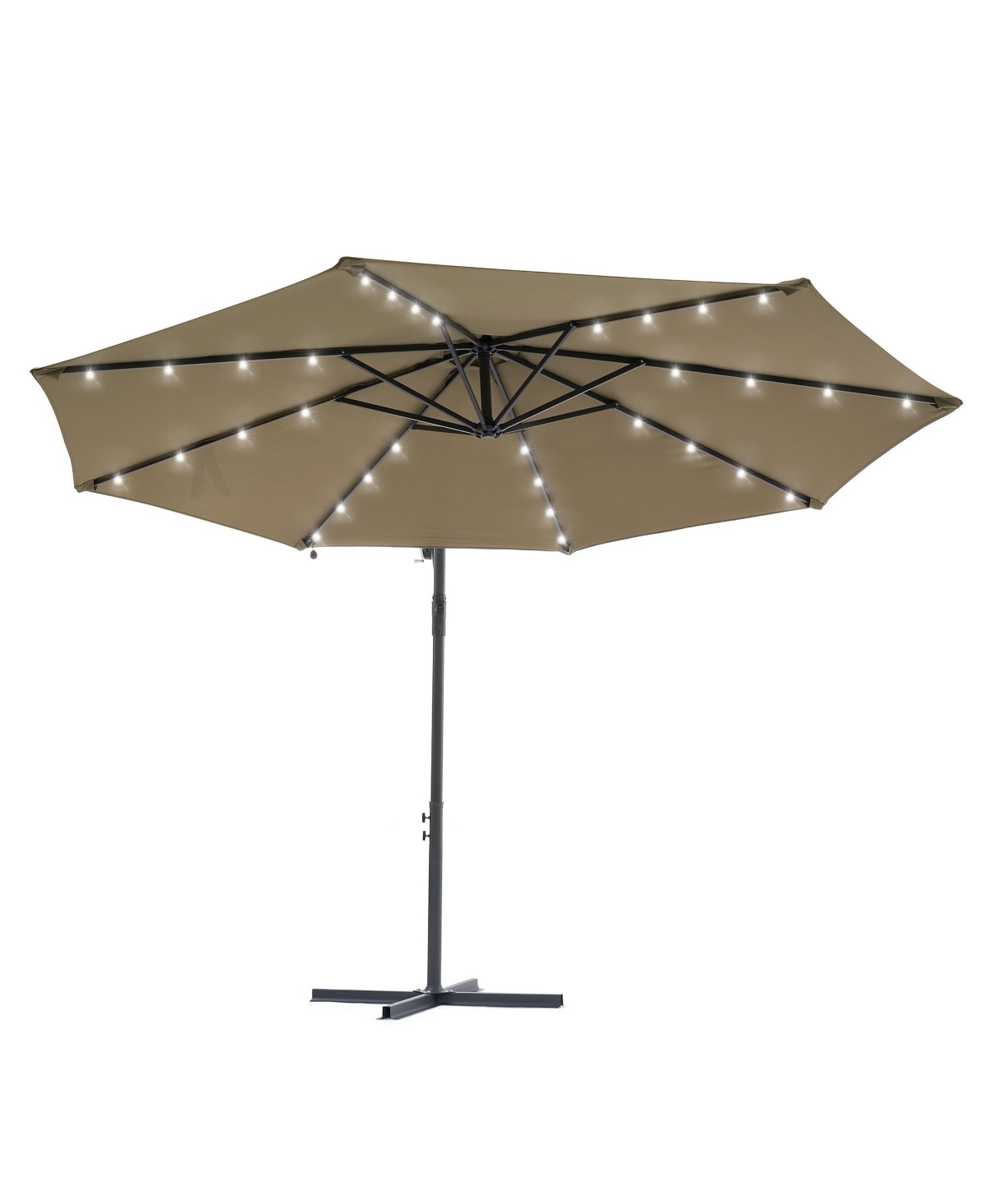 Click here for Sonkuki 10feet Patio Offset Led Umbrella Outdoor H... prices
