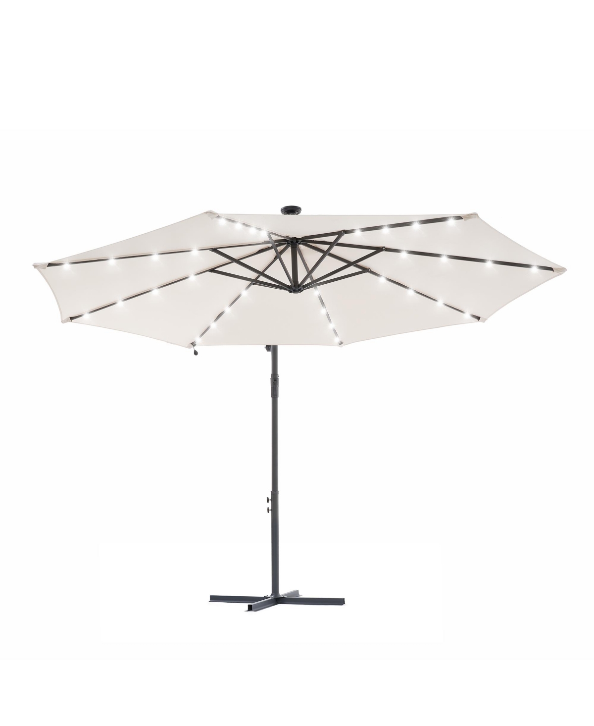 Click here for Sonkuki 10feet Patio Offset Led Umbrella Outdoor H... prices