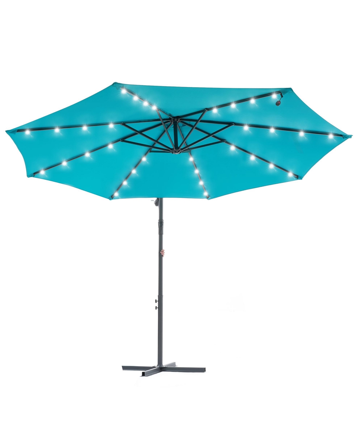 Click here for Sonkuki 10feet Patio Offset Led Umbrella Outdoor H... prices