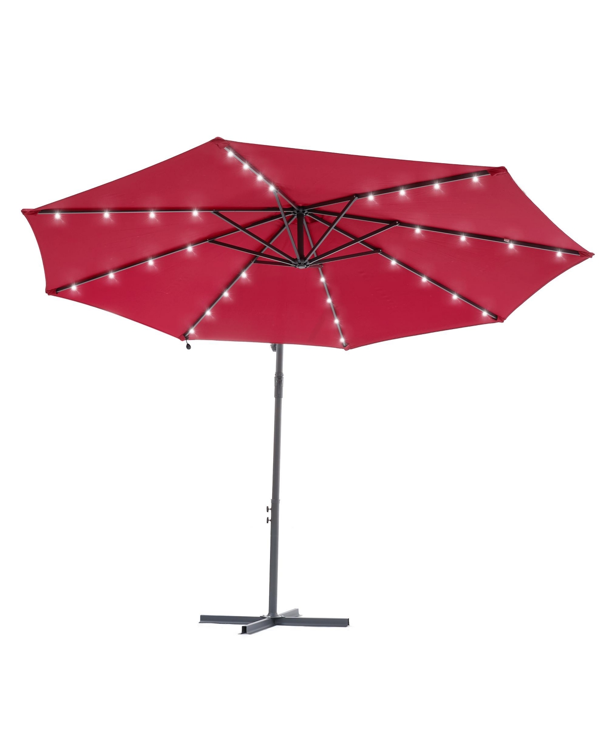 Click here for Sonkuki 10feet Patio Offset Led Umbrella Outdoor H... prices