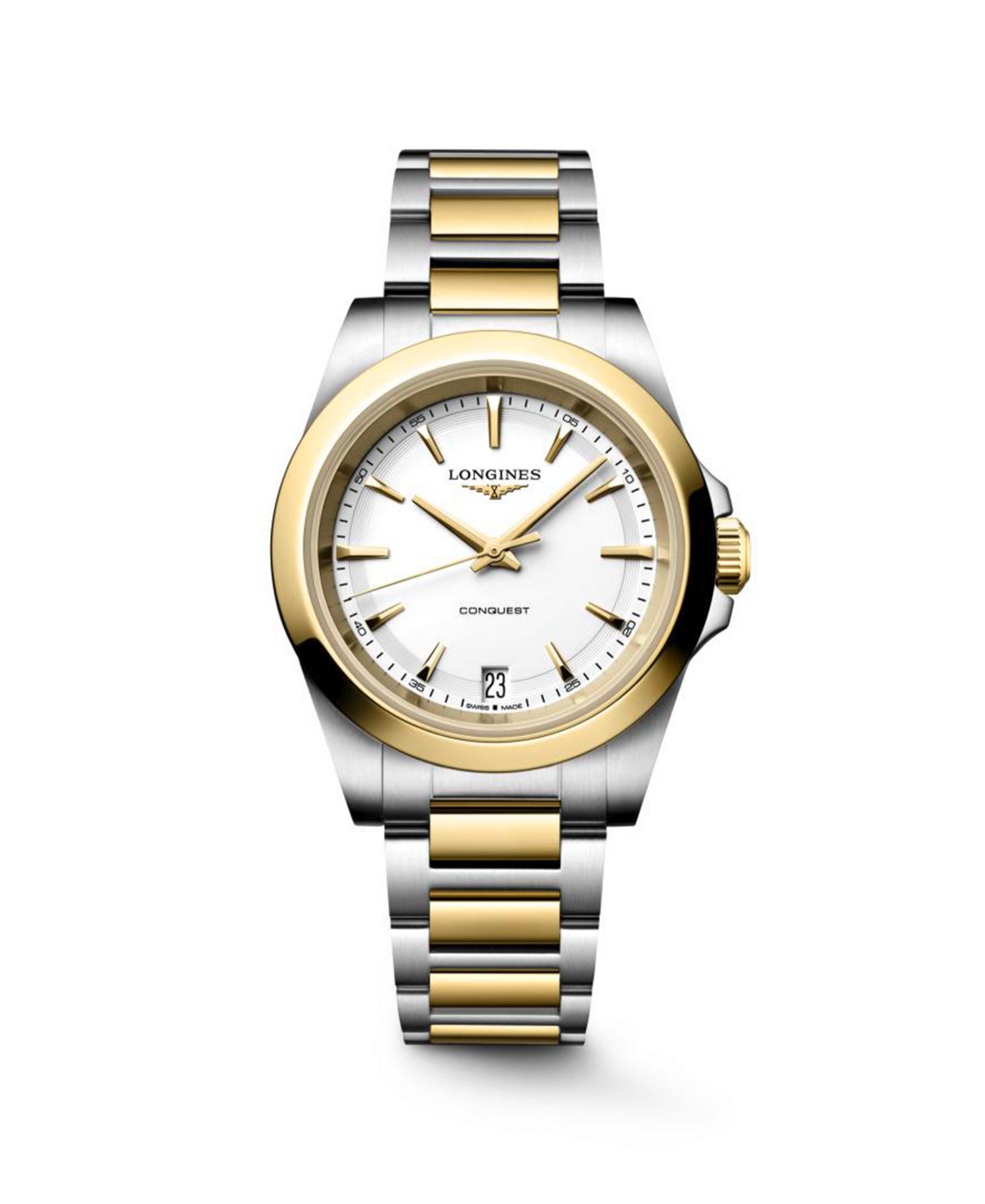 Click here for Longines Womens Conquest Yellow Pvd Coating and Si... prices