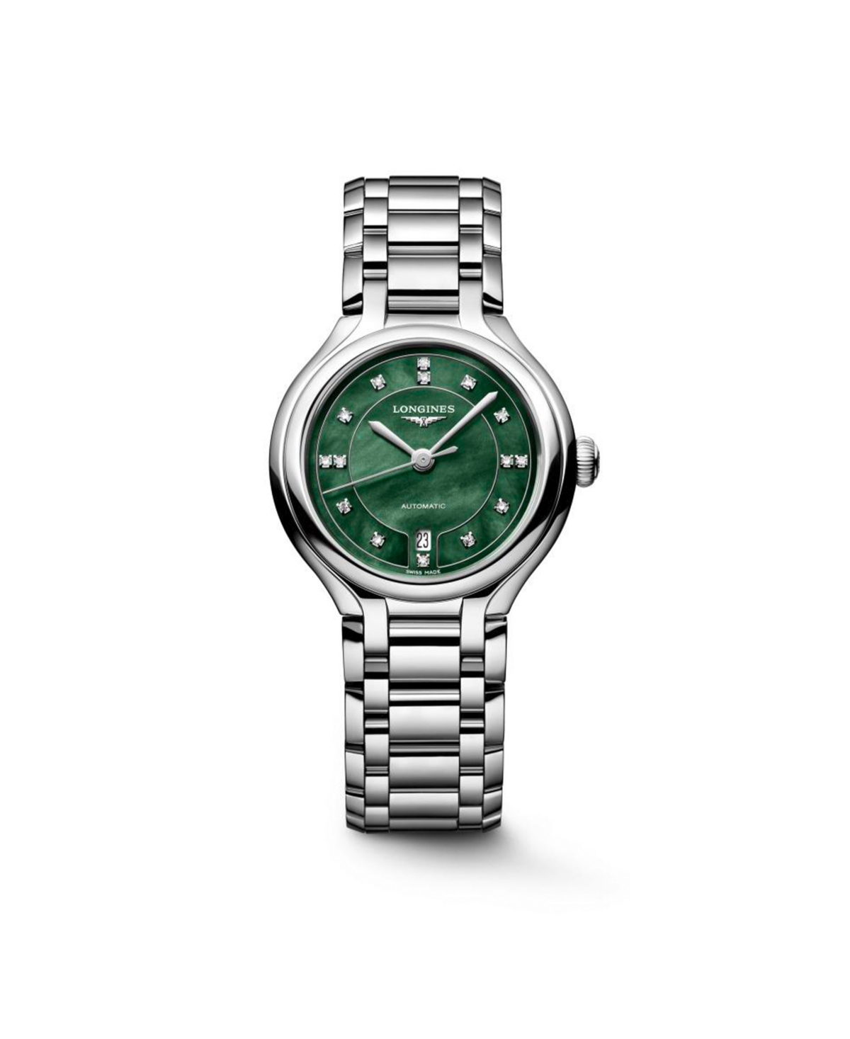 Click here for Longines Womens PrimaLuna Silver Stainless Steel S... prices