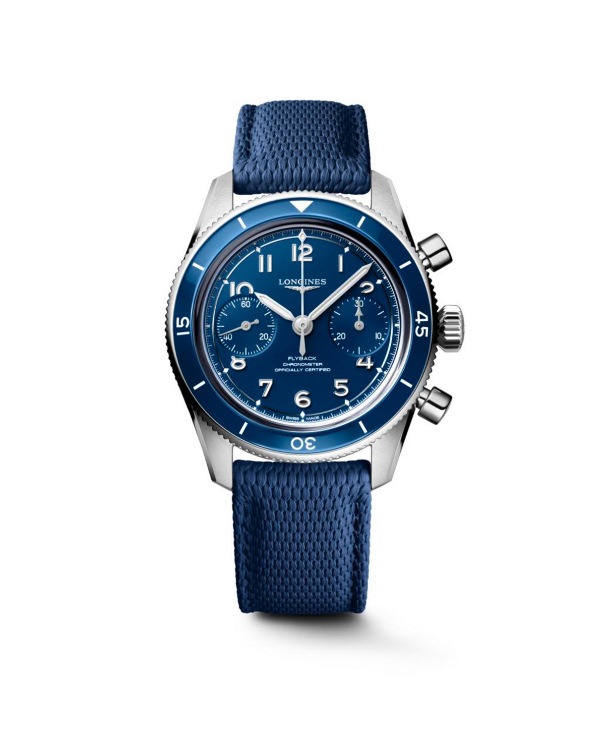 Click here for Longines Mens Spirit Pilot Flyback Blue Rubber Str... prices