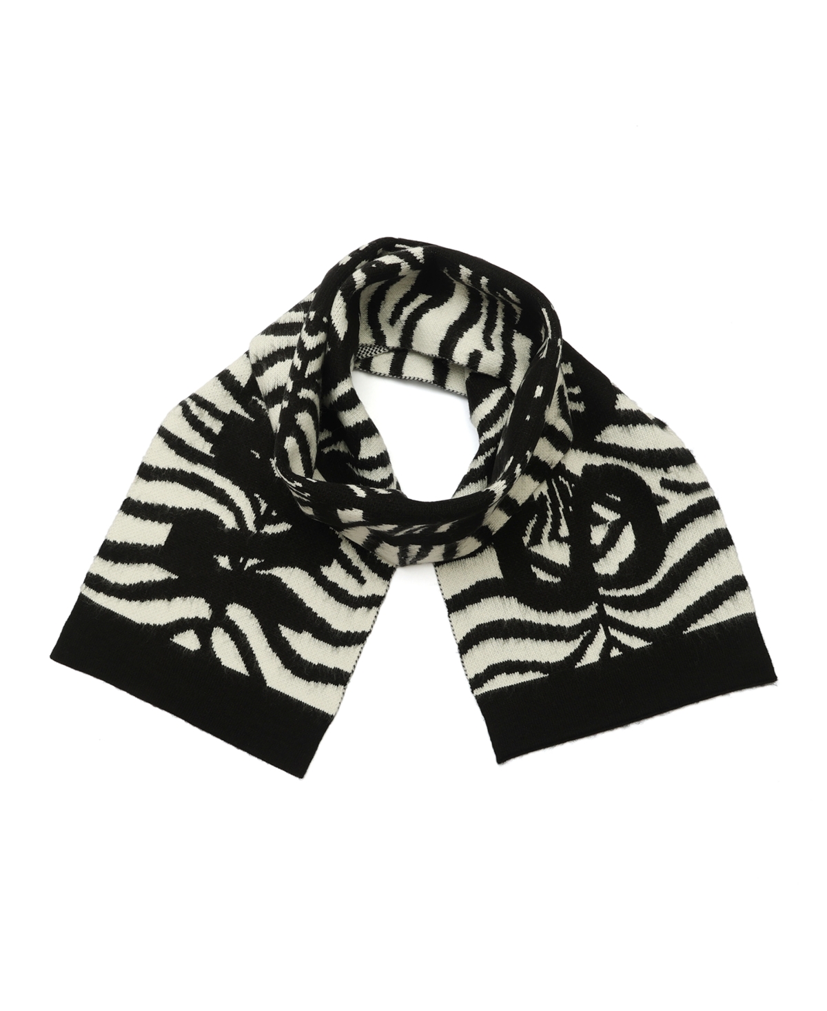 Click here for Michael Michael Kors Zebra Spine Scarf - Black/Whi... prices