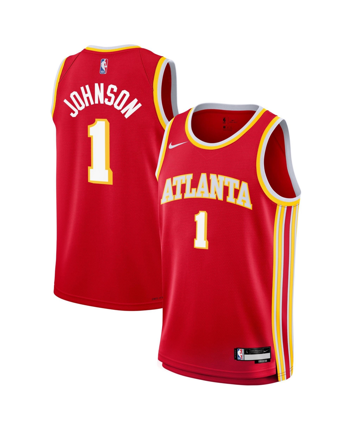 Click here for Big Boys and Girls Nike Jalen Johnson Red Atlanta... prices