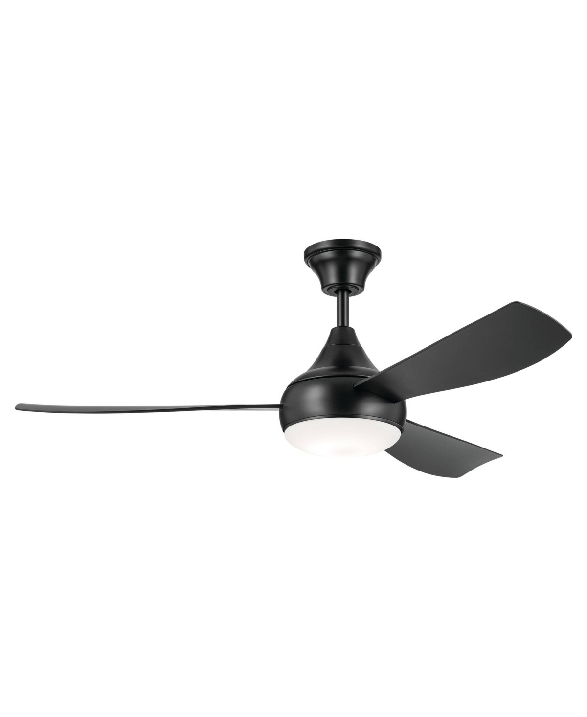 Click here for 54 Kichler Ample Satin Black Led Outdoor Ceiling F... prices