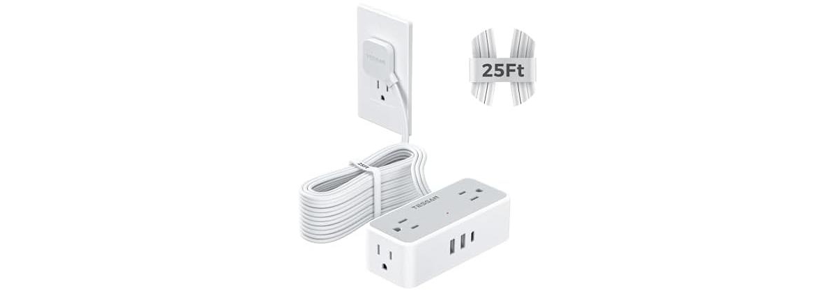 Click here for Tessan Wall Outlet Extender with 25 Feet  1 Usb C... prices