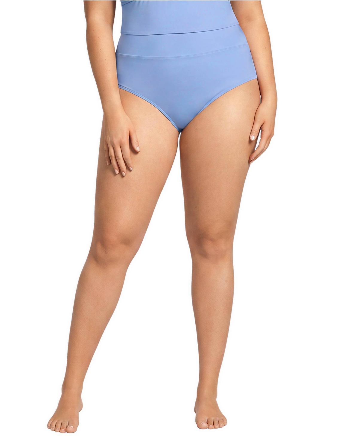 Click here for Lands End Plus Size Pinchless High Waisted Bikini... prices