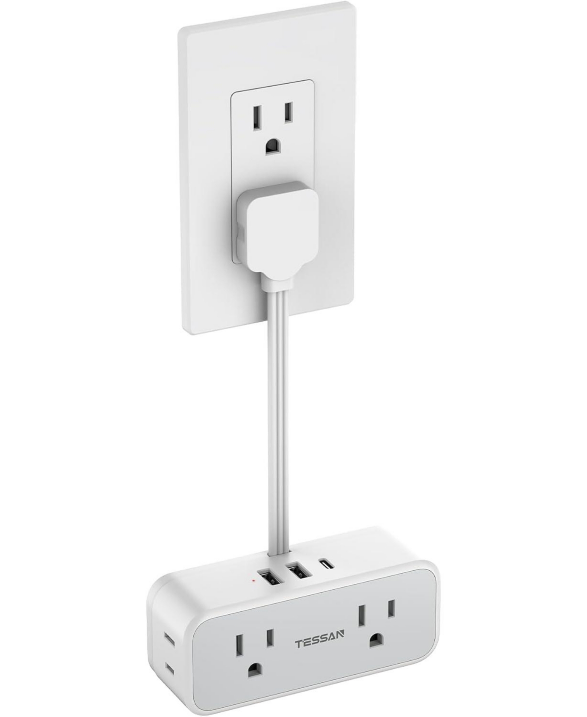 Click here for Tessan Wall Outlet Extender with 0.5Feet  1 Usb C... prices