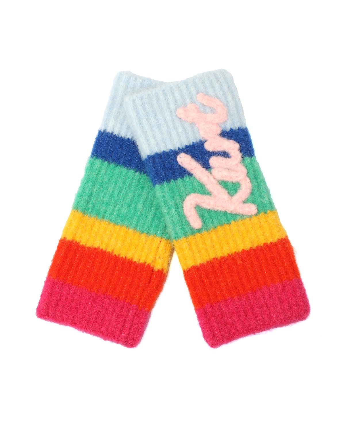 Click here for Kurt Geiger Womens Colorblock Rainbow Arm Warmers... prices