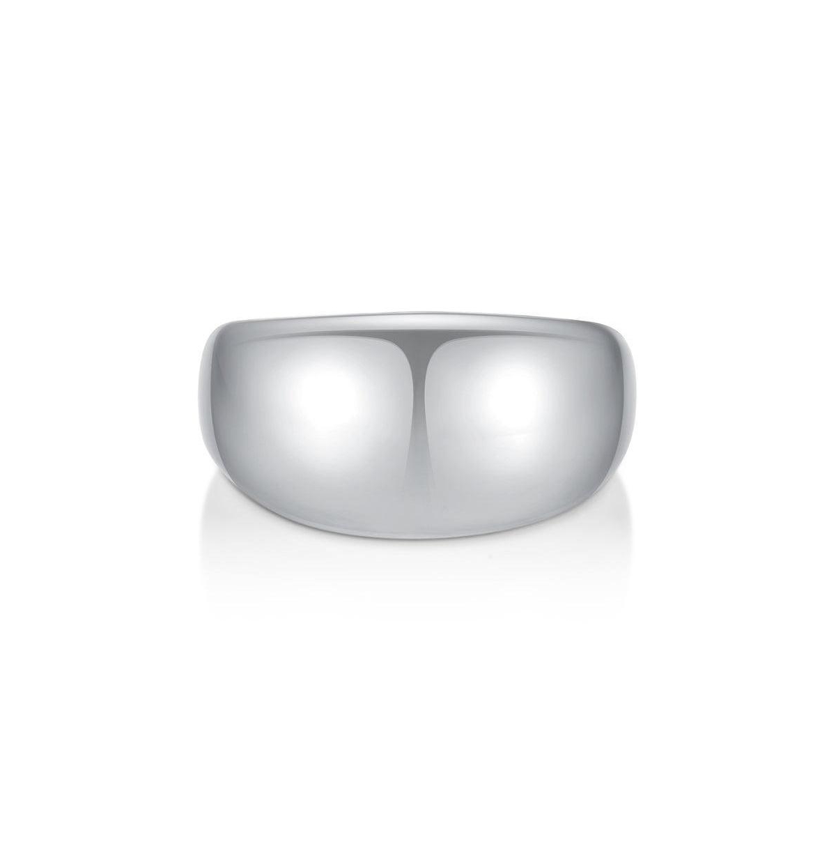 Click here for Mantra I Am Powerful Dome Ring - Silver prices