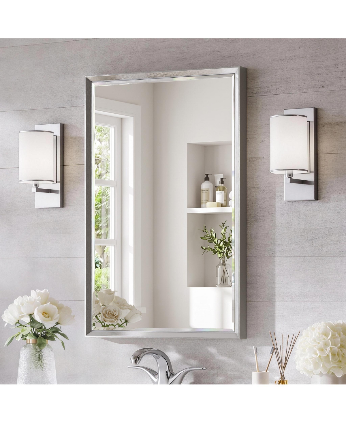 Click here for Sonkuki Bathroom Mirror for Over Sink with Anti-Ru... prices