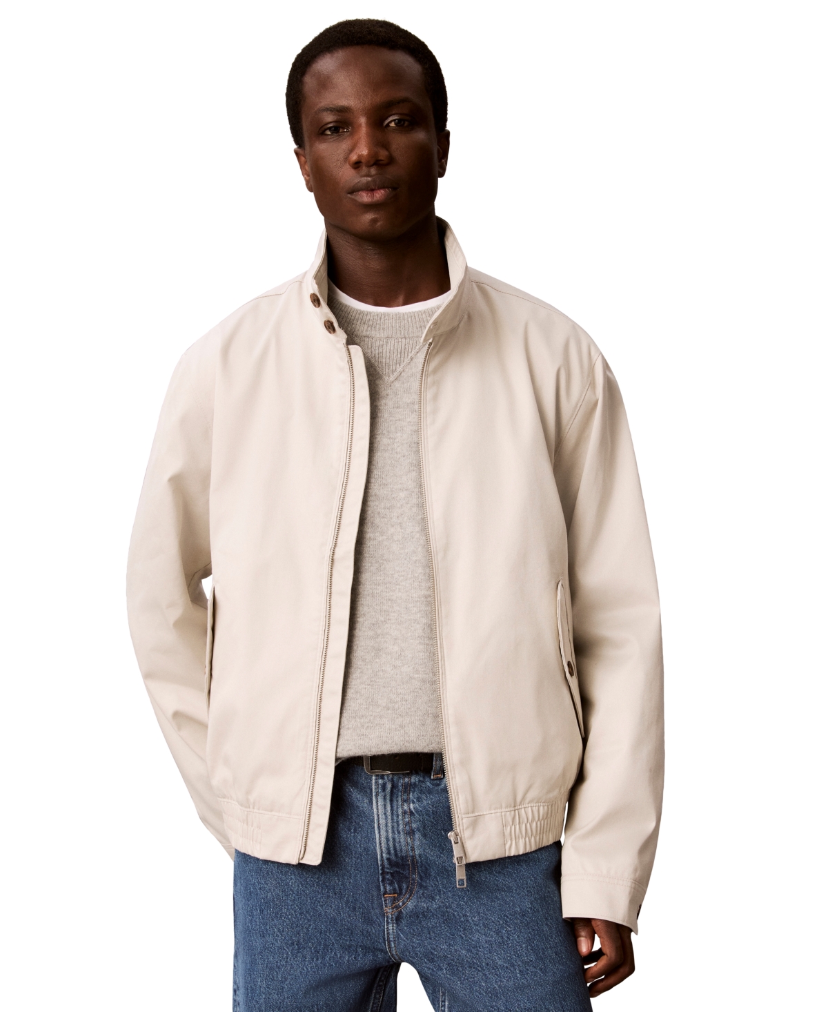 Click here for Calvin Klein Mens Bomber Jacket - Moonstruck prices