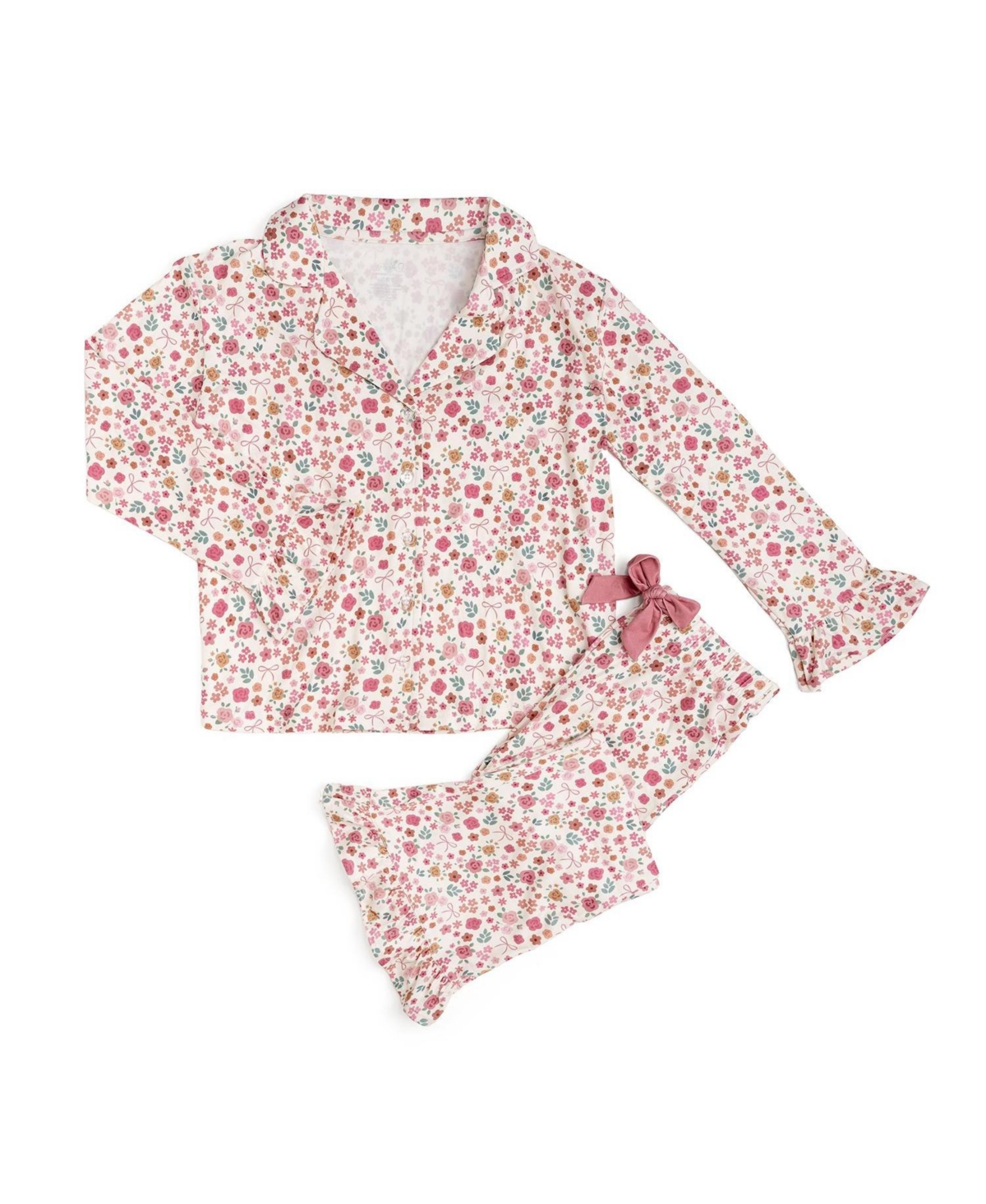 Click here for Sweet Wink Little Girls Berry Floral Lounge Set -... prices