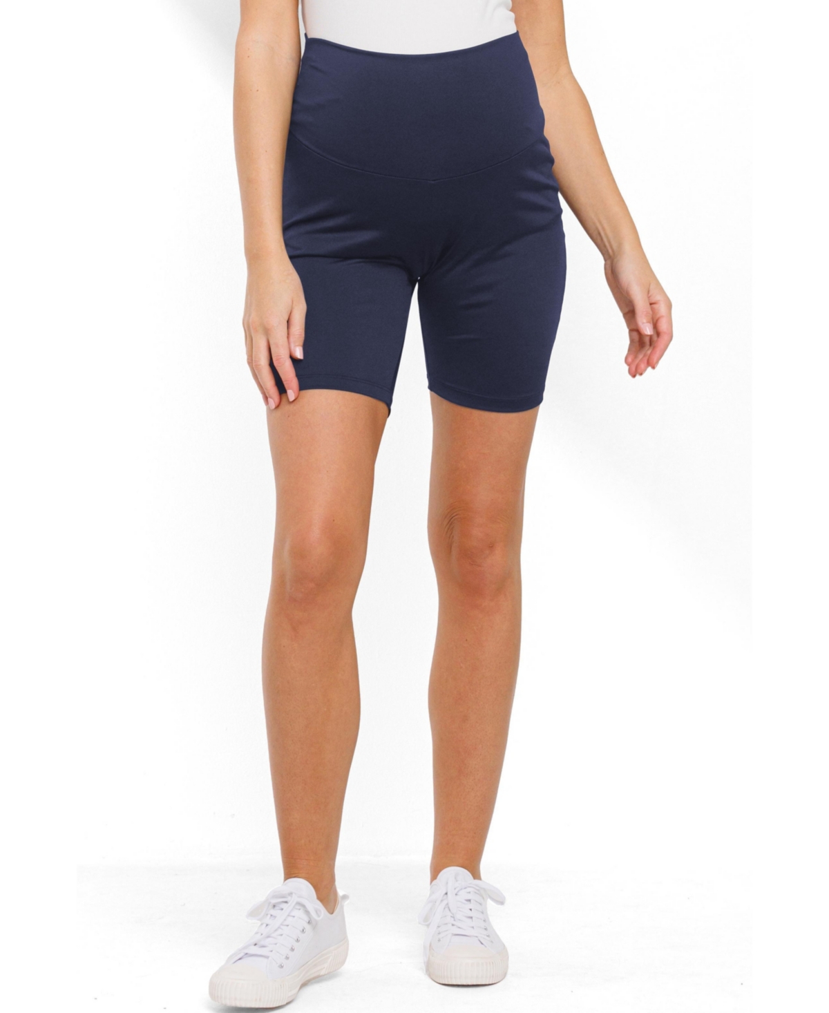 Click here for Hello Miz Maternity High-Waisted Biker Bike Shorts... prices