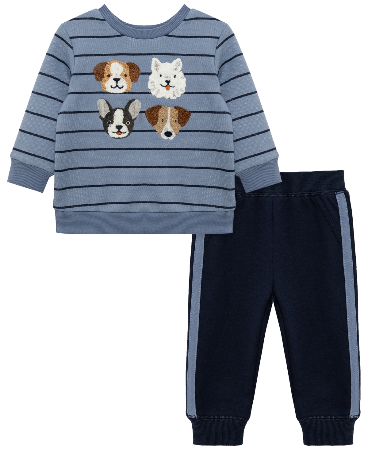Click here for Little Me Baby Boys Puppy Graphic Sweatshirt and P... prices