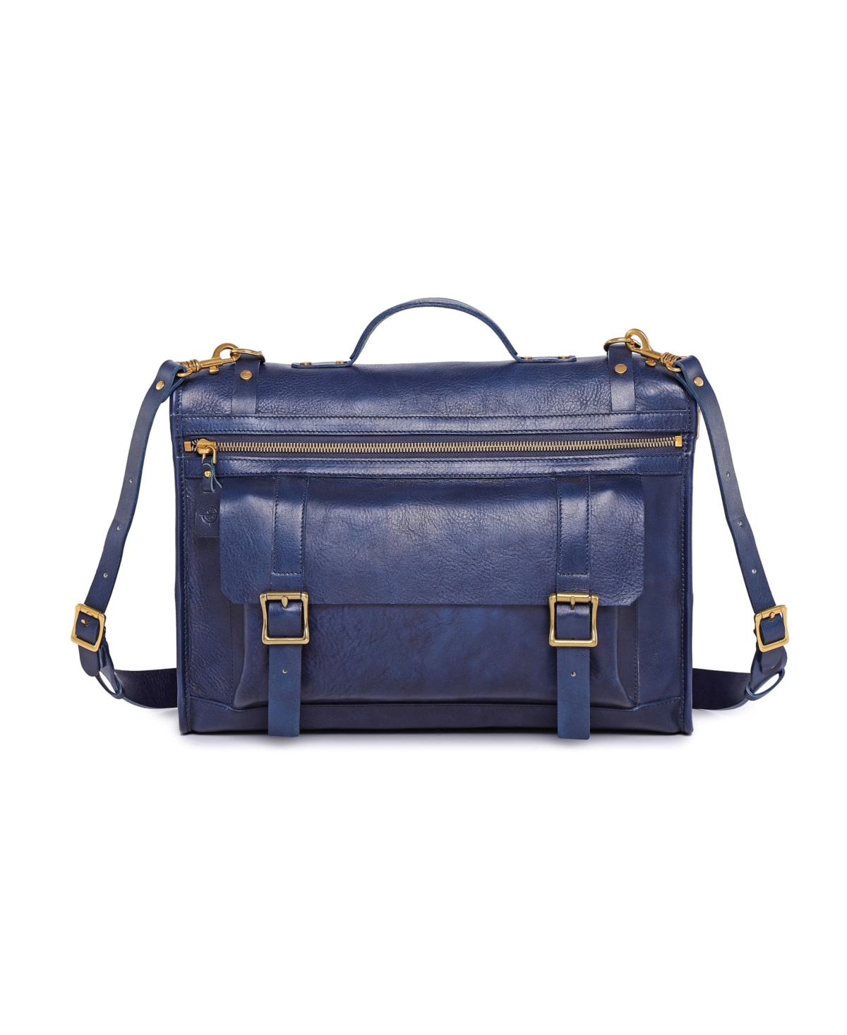 Click here for Old Trend Stone Cove Leather Briefcase - Navy prices