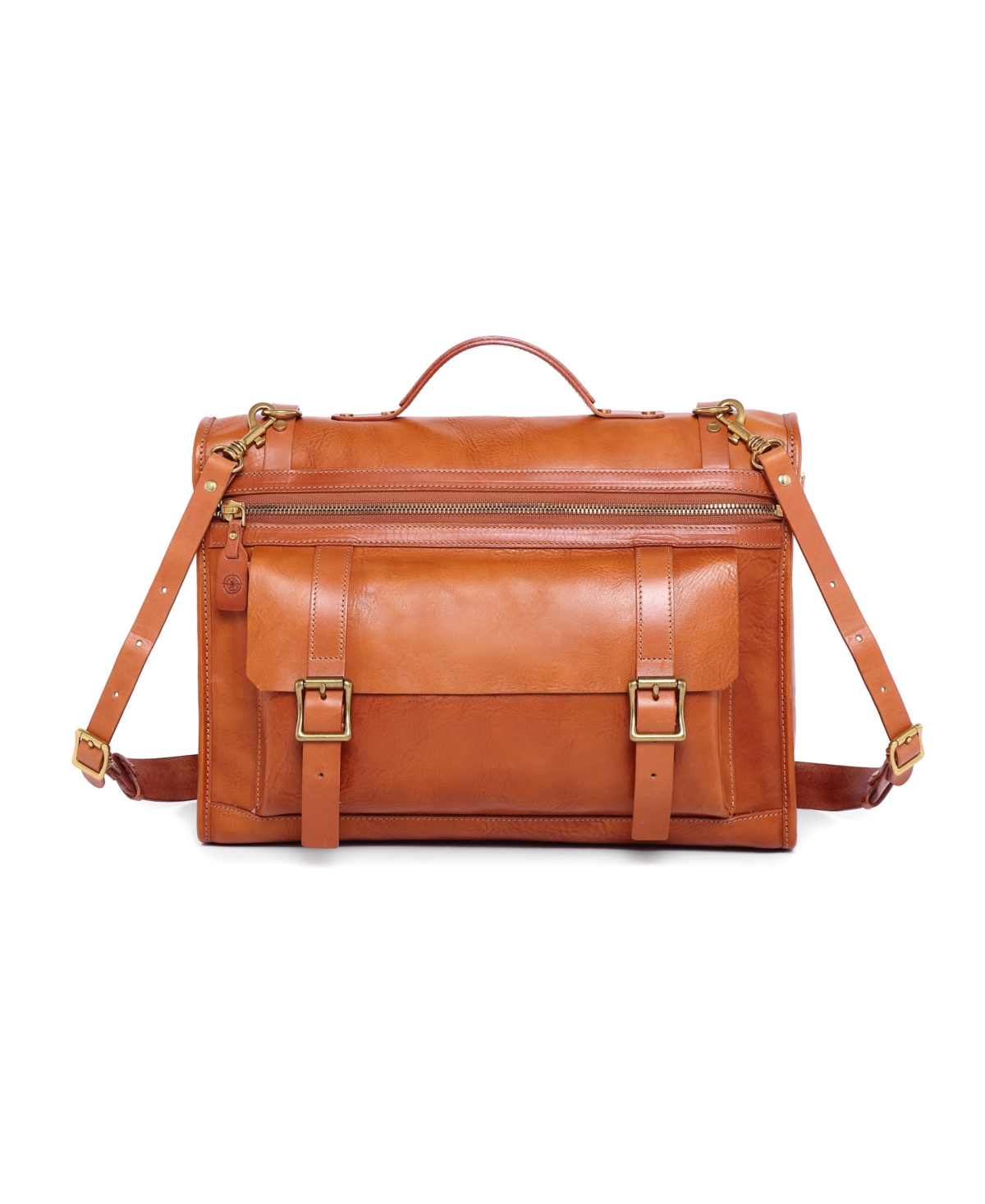 Click here for Old Trend Stone Cove Leather Briefcase - Chestnut prices