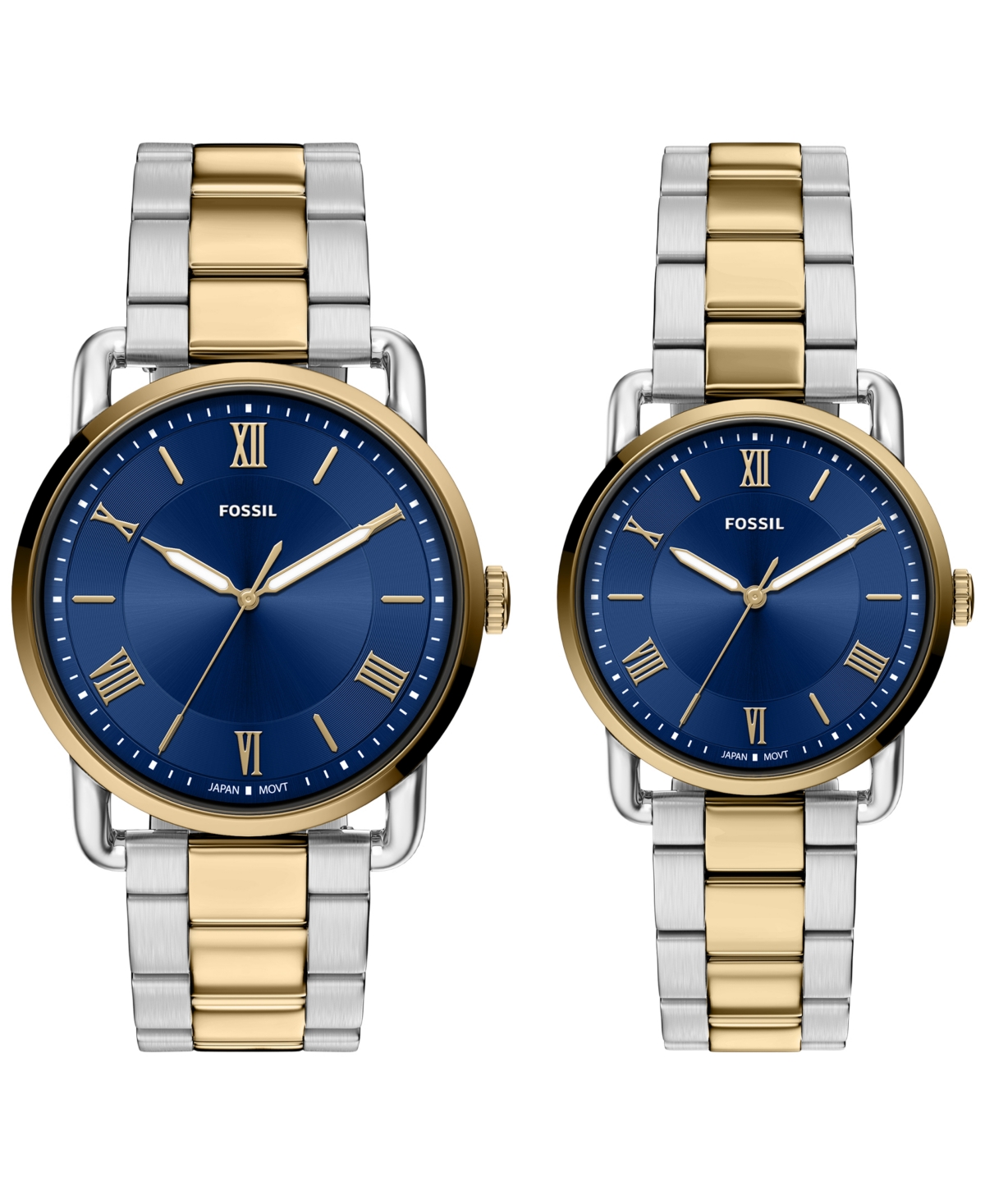 Click here for Fossil Unisex Copeland Quartz Two-Tone Stainless S... prices