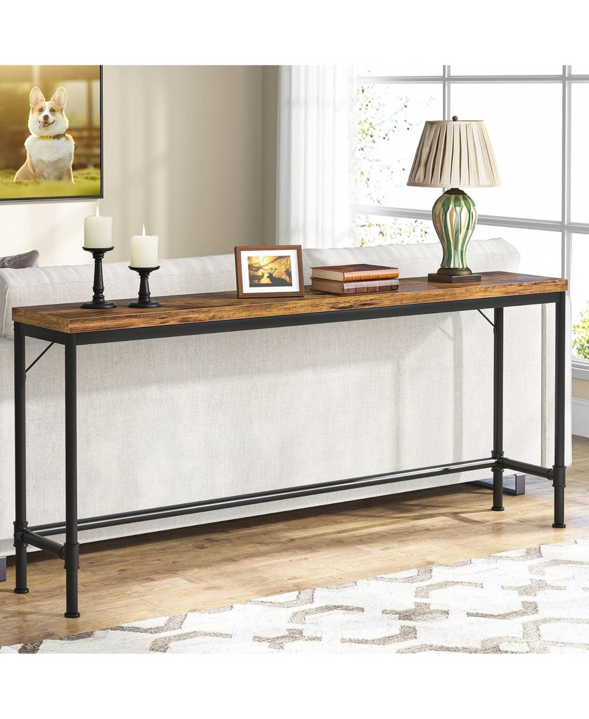 Click here for Tribesigns 70.9 Extra Long Console Table  Rustic -... prices
