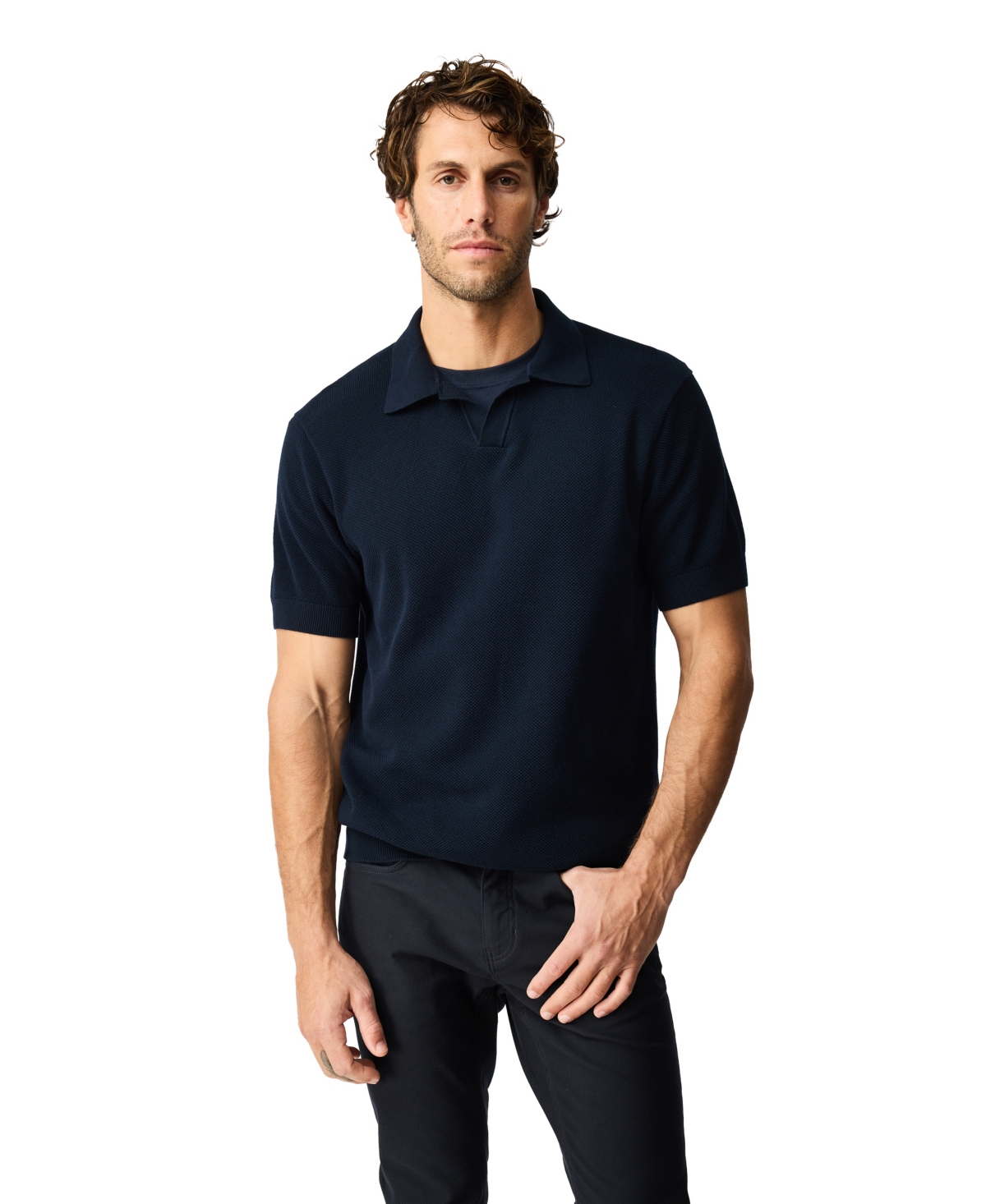 Click here for Rodd & Gunn Mens Avalon Knit Polo Shirt - Eclipse prices