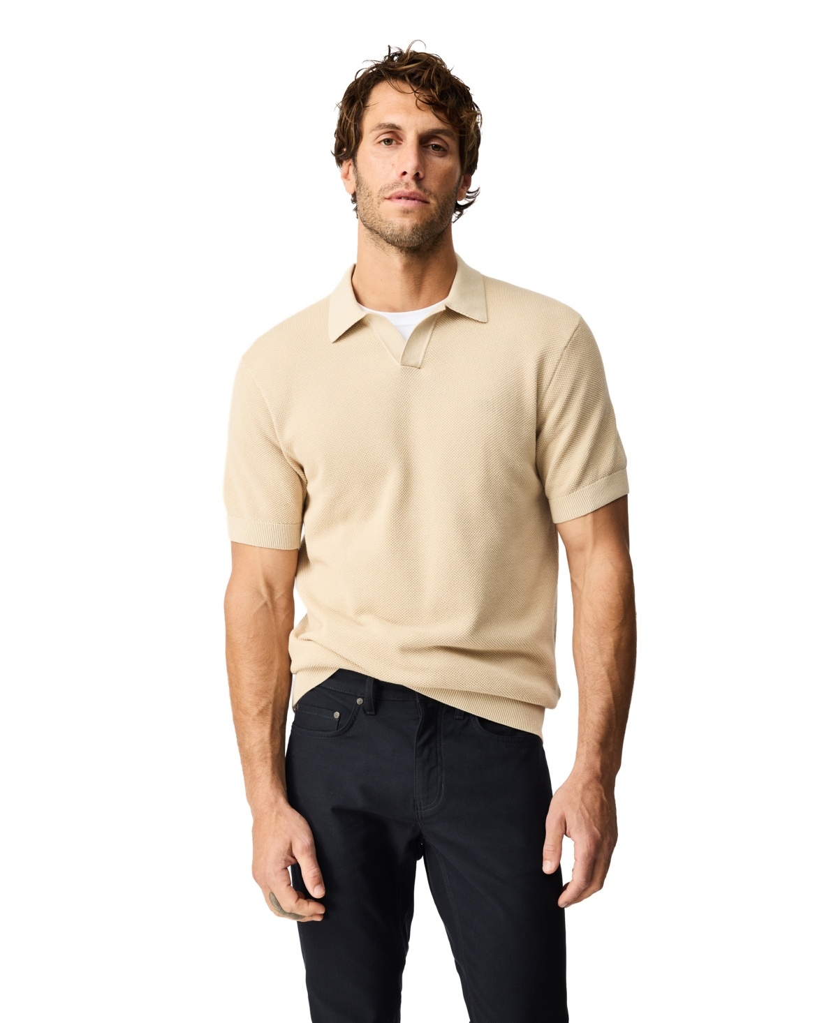 Click here for Rodd & Gunn Mens Avalon Knit Polo Shirt - Stone prices