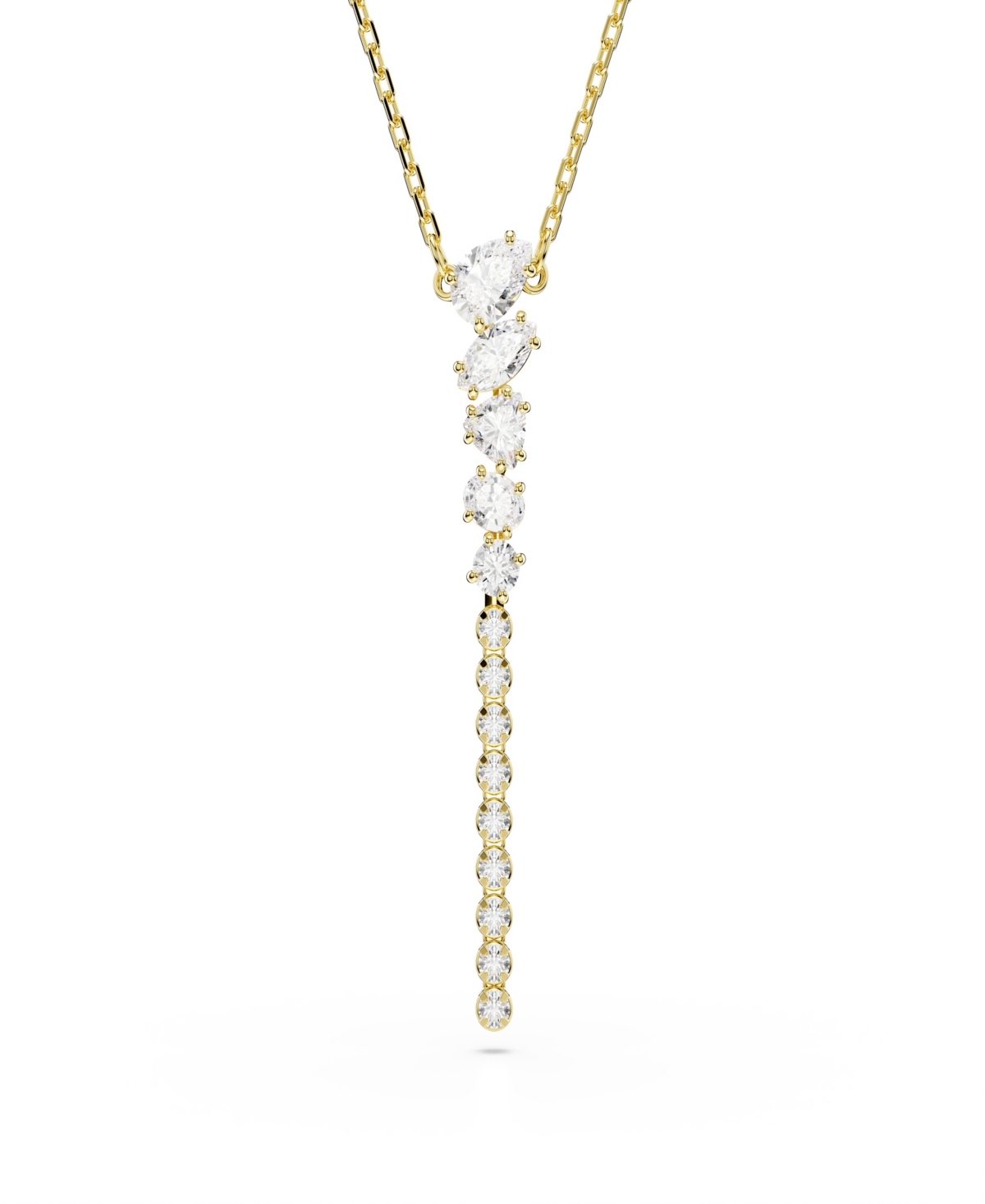 Click here for Swarovski Gold-Tone Plated White Crystal Necklace... prices