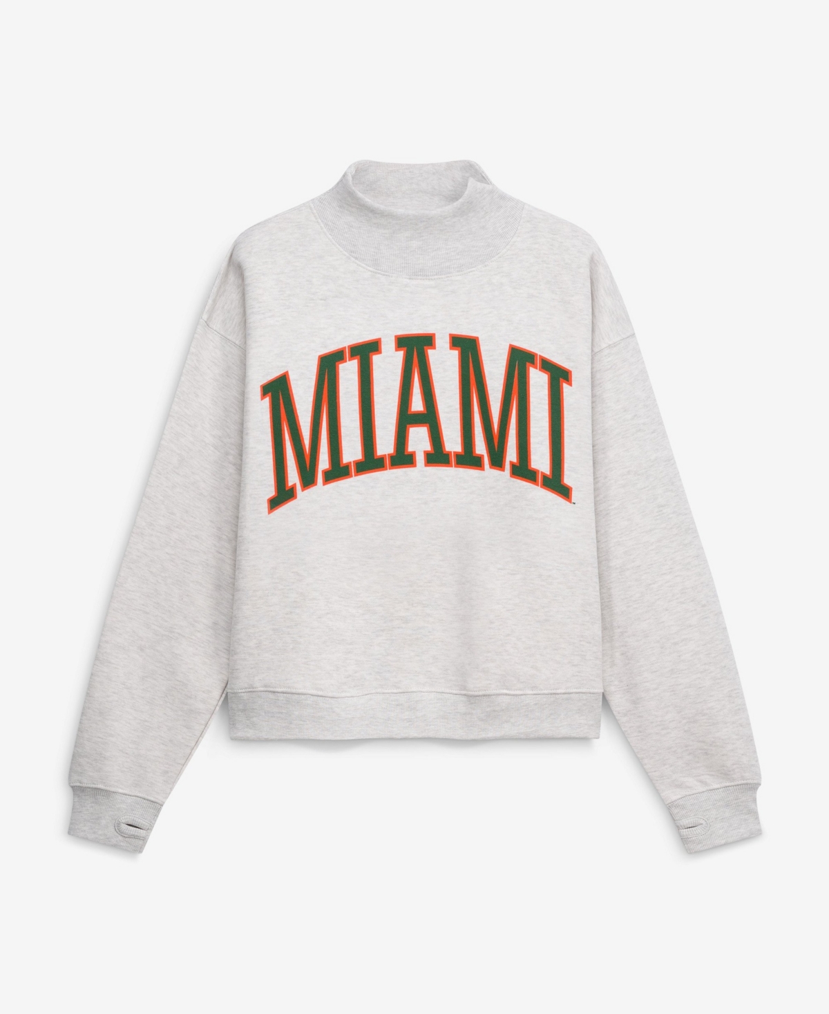 Click here for Pressbox Womens Ash Miami Hurricanes Oversized Nel... prices
