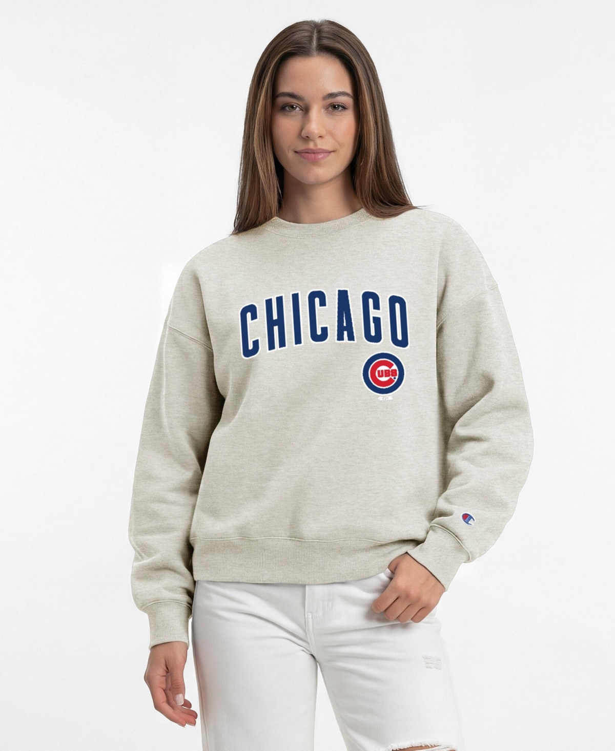 Click here for Champion Womens Chicago Cubs Relaxed-Fit Dropped-S... prices