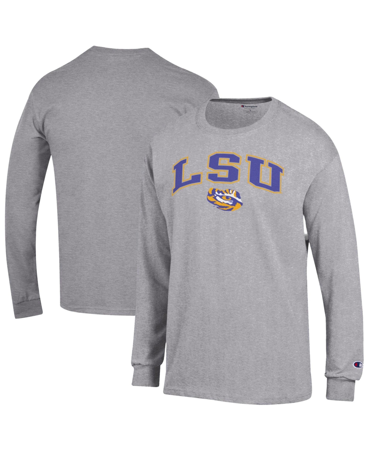 Click here for Champion MensÂ Champion Heather Gray Lsu Tigers Ar... prices