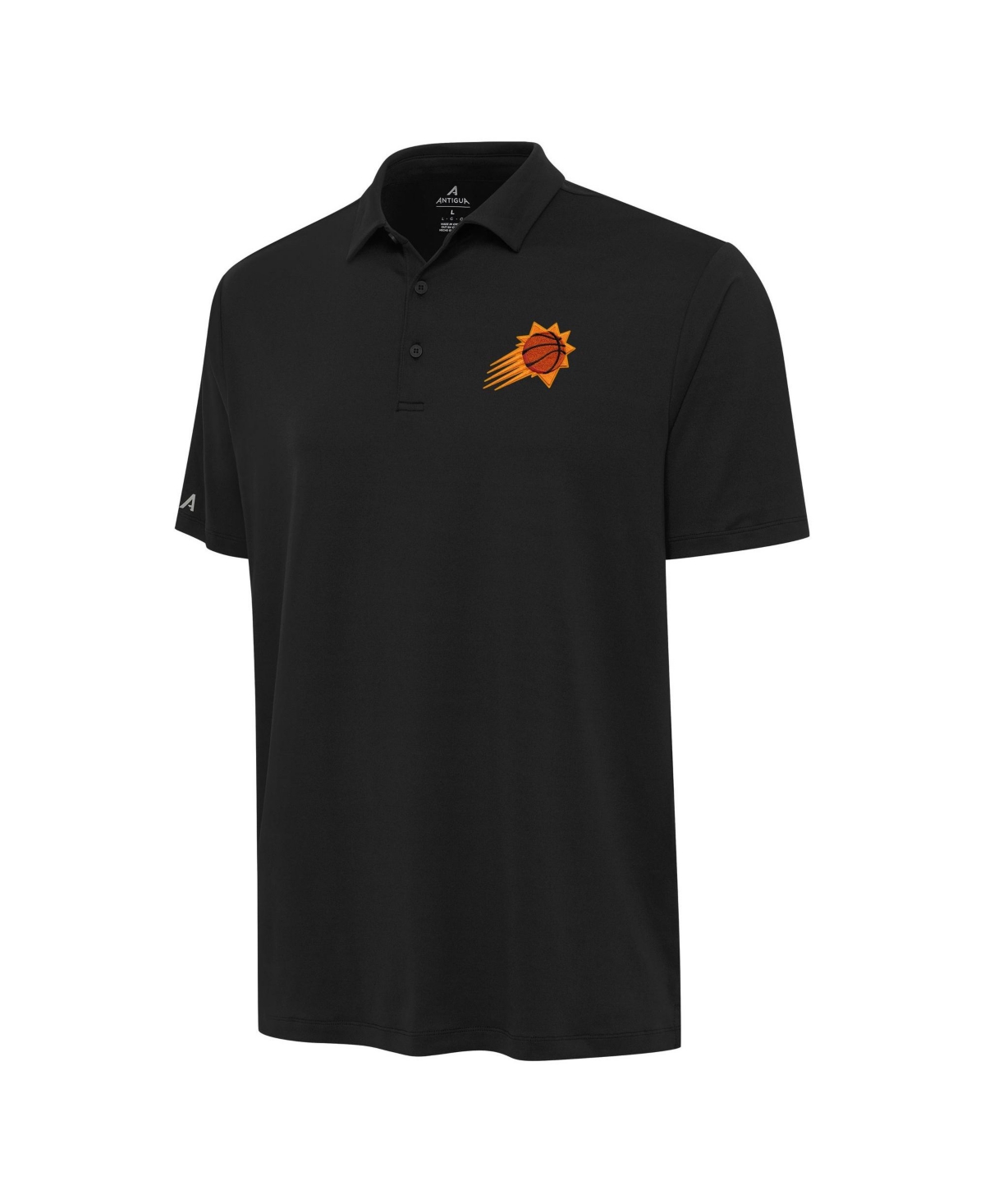 Click here for Antigua Mens Black Phoenix Suns Reprocess Polo Shi... prices