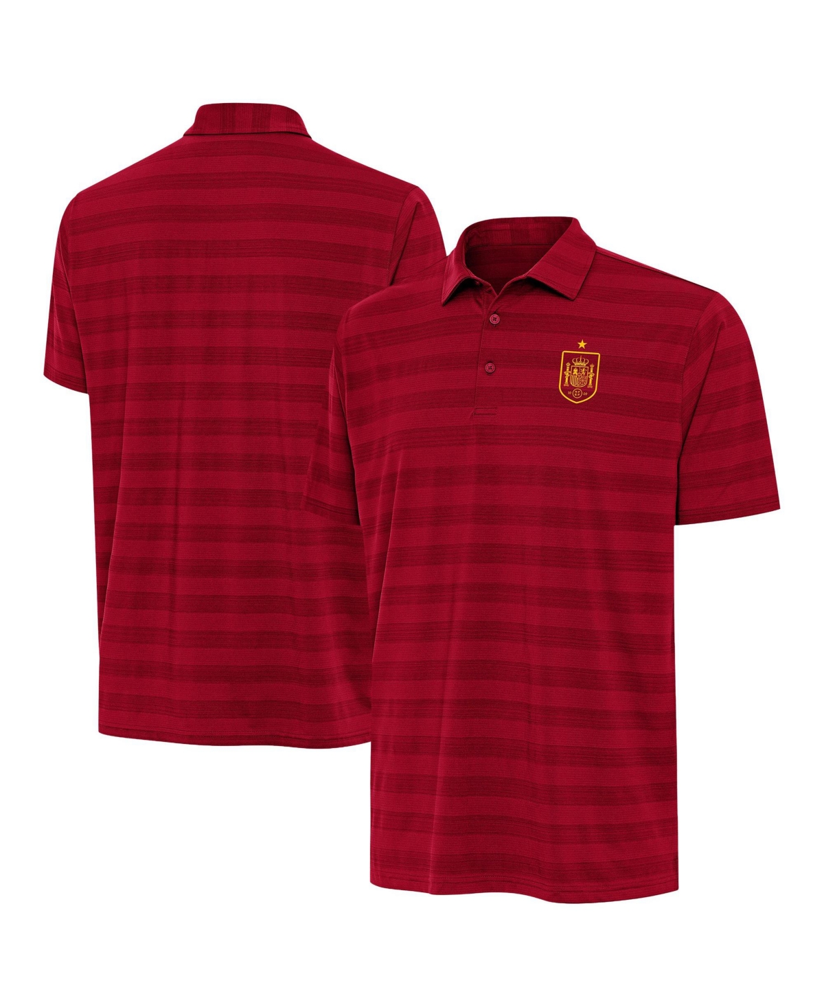 Click here for Antigua Mens Red Spain National Team Channel Polo... prices