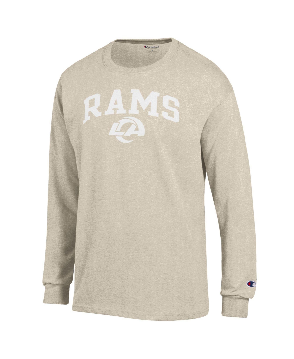 Click here for Champion Mens Heather Oatmeal Los Angeles Rams Jer... prices