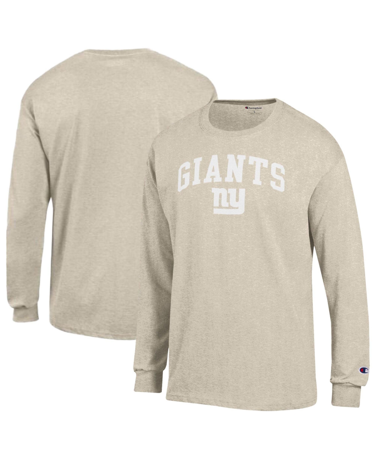 Click here for Champion Mens Heather Oatmeal New York Giants Whit... prices