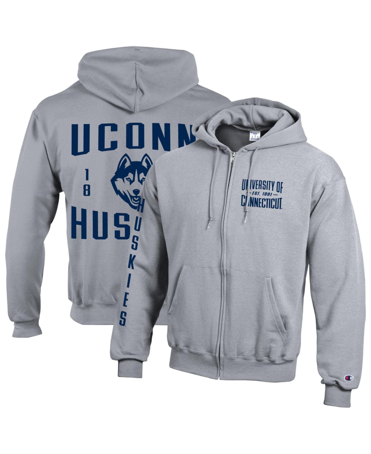 Click here for Champion Mens Heather Gray UConn Huskies Varsity P... prices