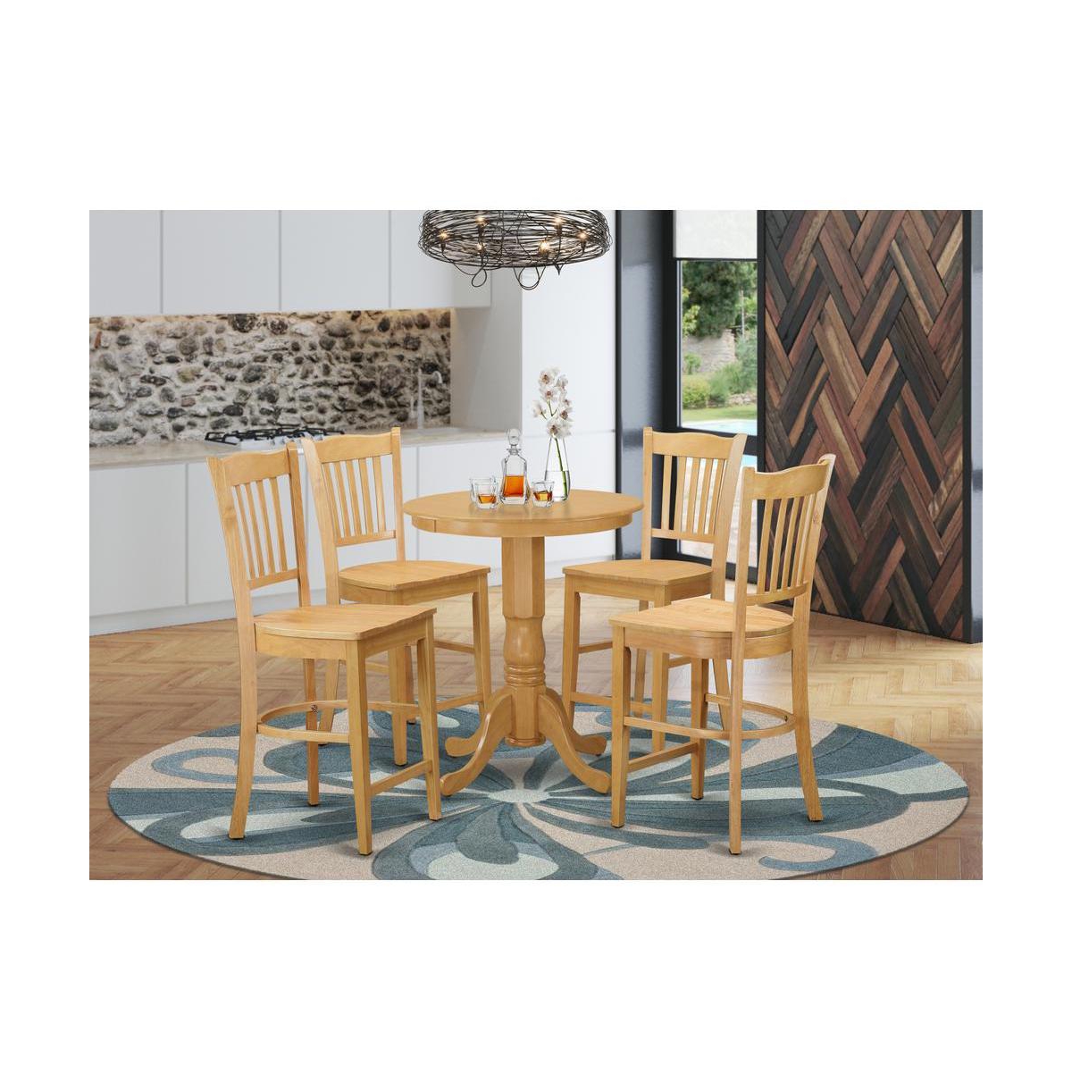 Click here for East West Furniture 5 Piece pub Table set - Small... prices