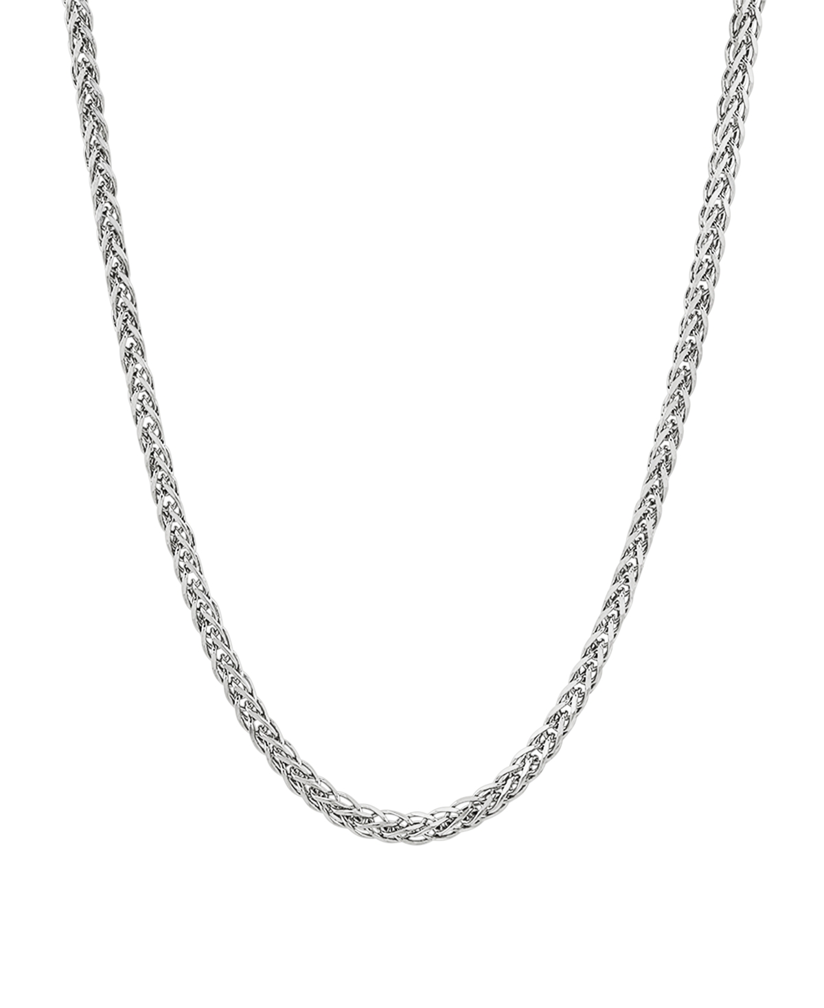Click here for Italian Silver Solid Wheat Chain Necklace in Sterl... prices