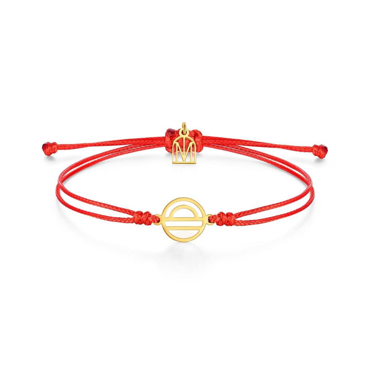 Click here for Mantra Zodiac Thread Bracelet - Libra - yellow gol... prices