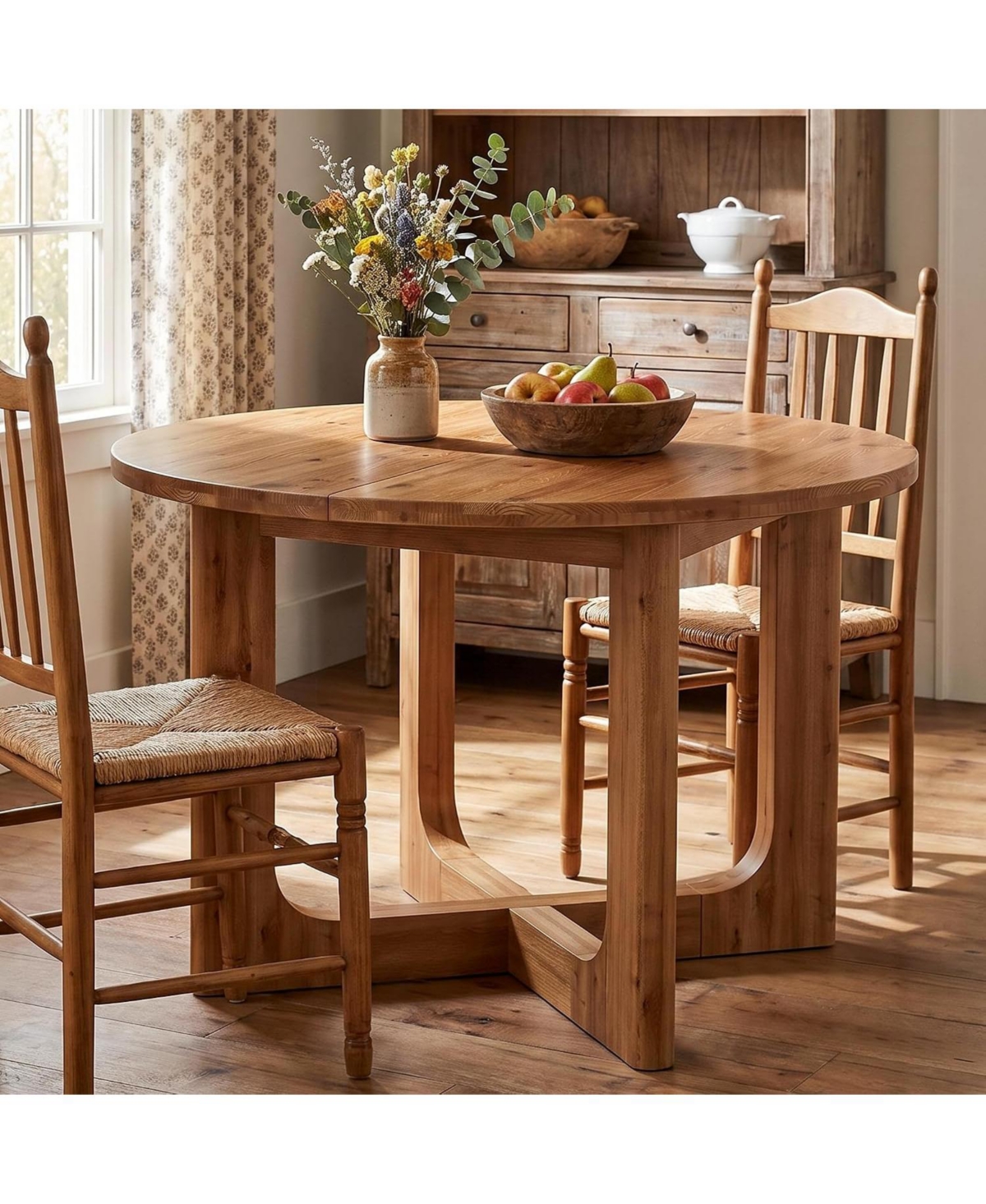 Click here for Tribesigns 39.4 Round Solid Wood Dining Table for... prices