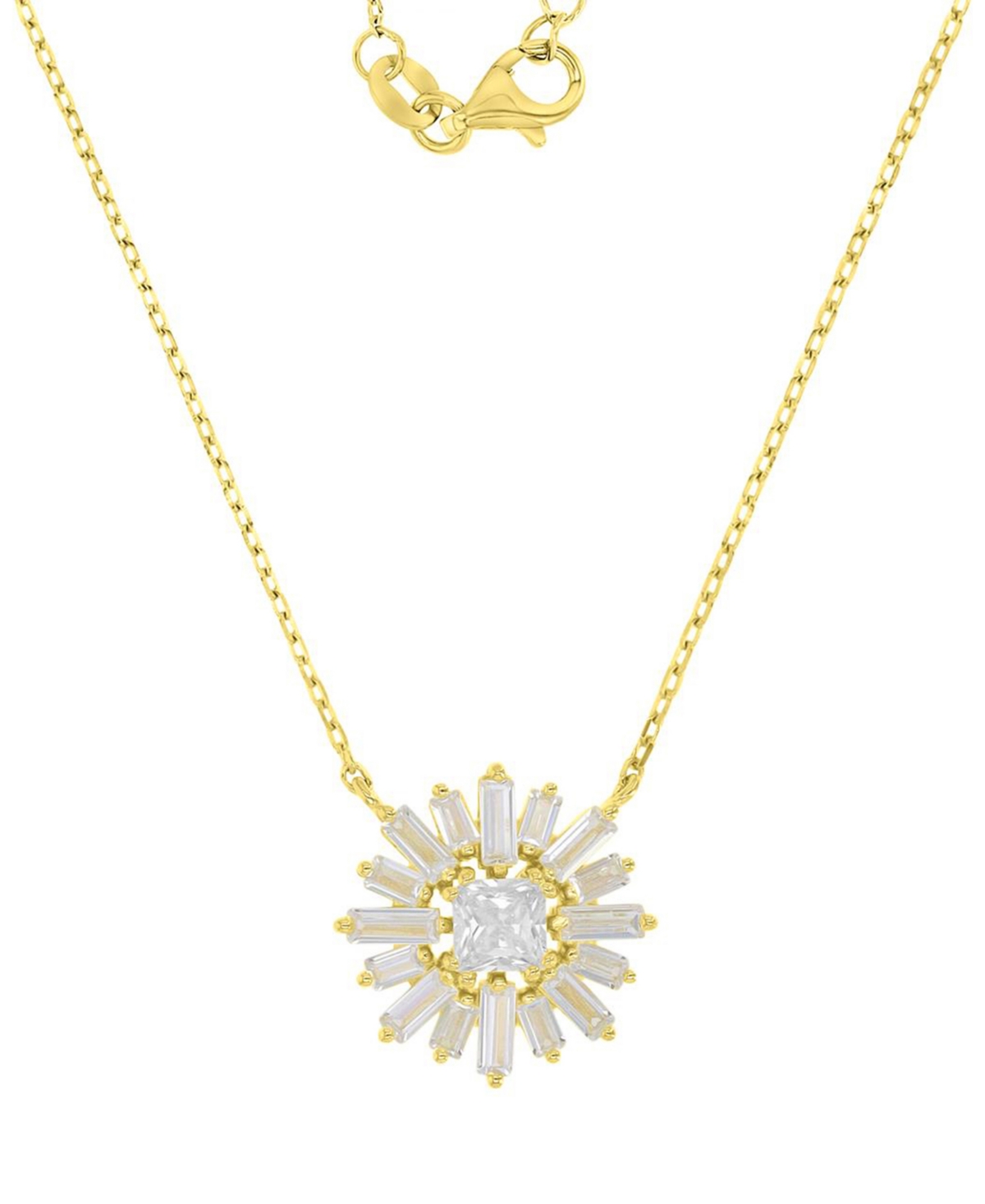 Click here for Macys 14k Gold Over Sterling Silver Baguette and P... prices