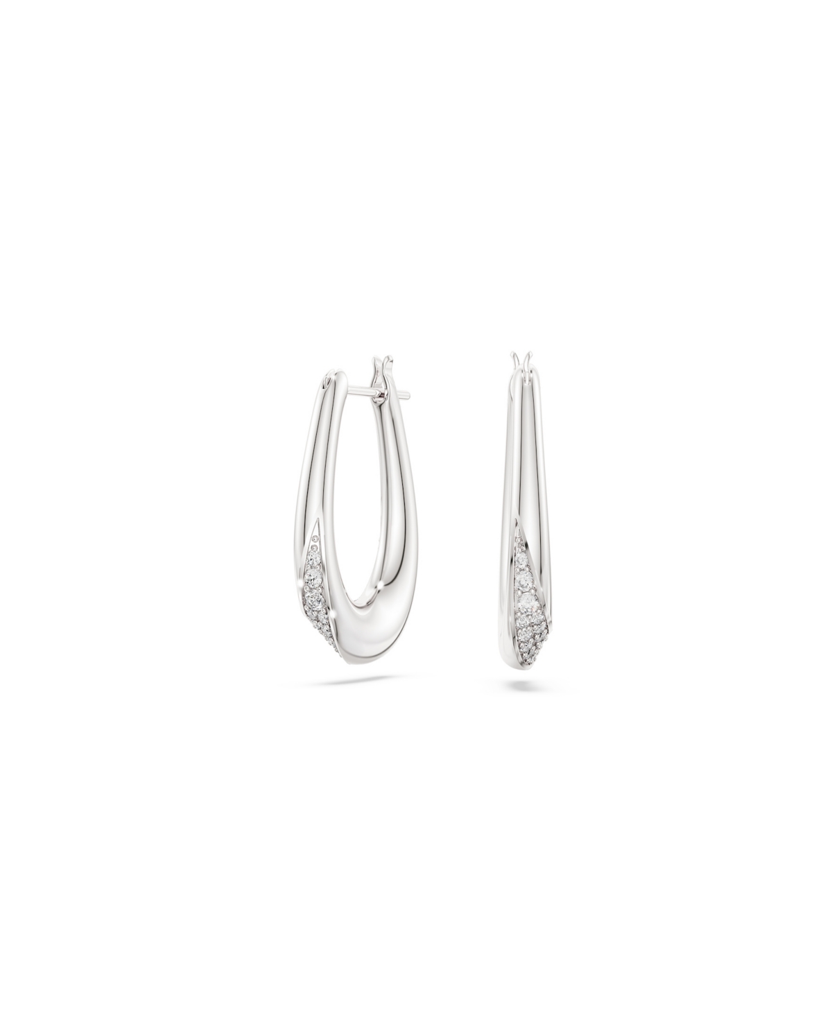 Click here for Swarovski Sterling Silver-Plated White Crystals Ea... prices