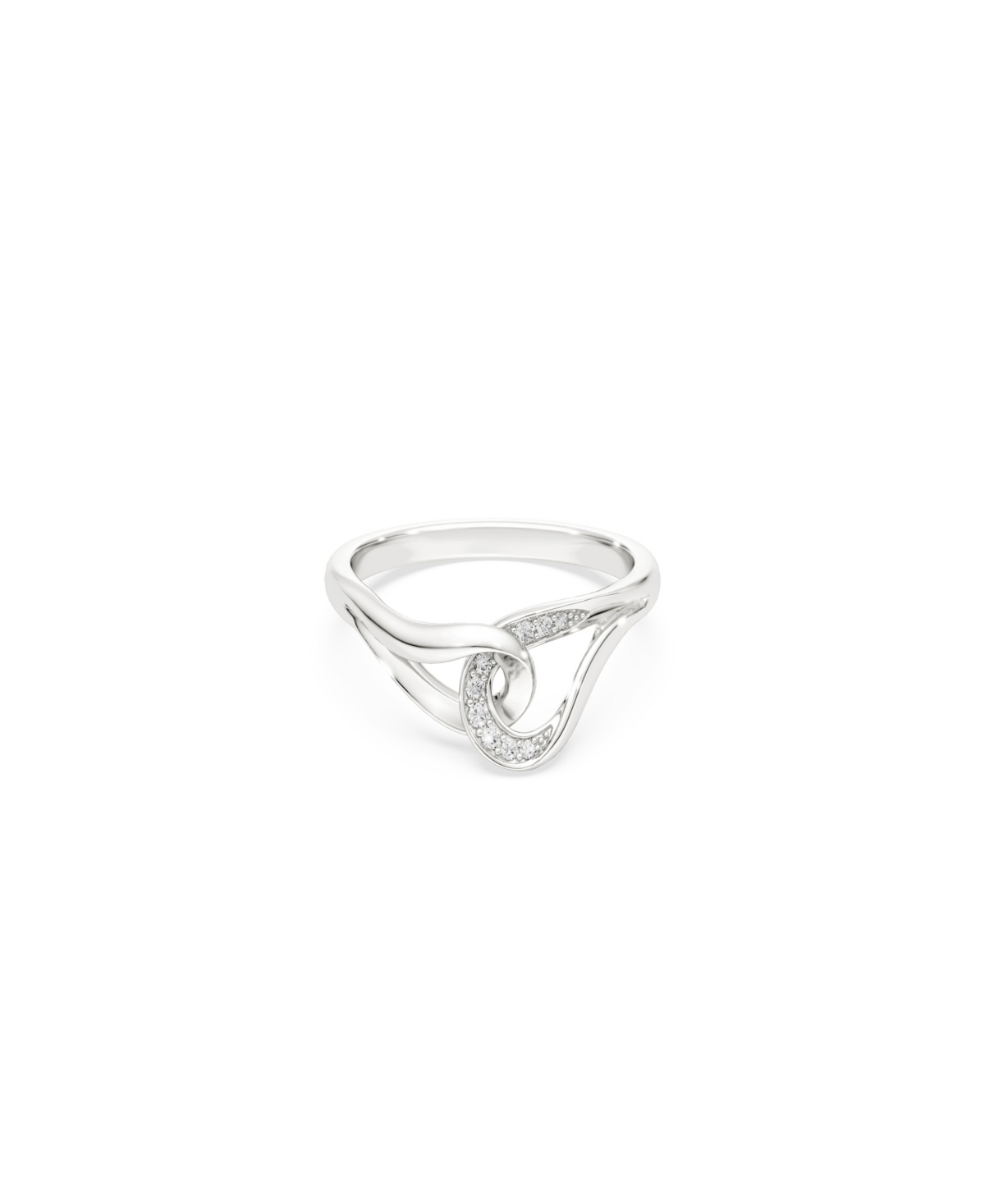 Click here for Swarovski Sterling Silver-Plated White Crystals Ri... prices