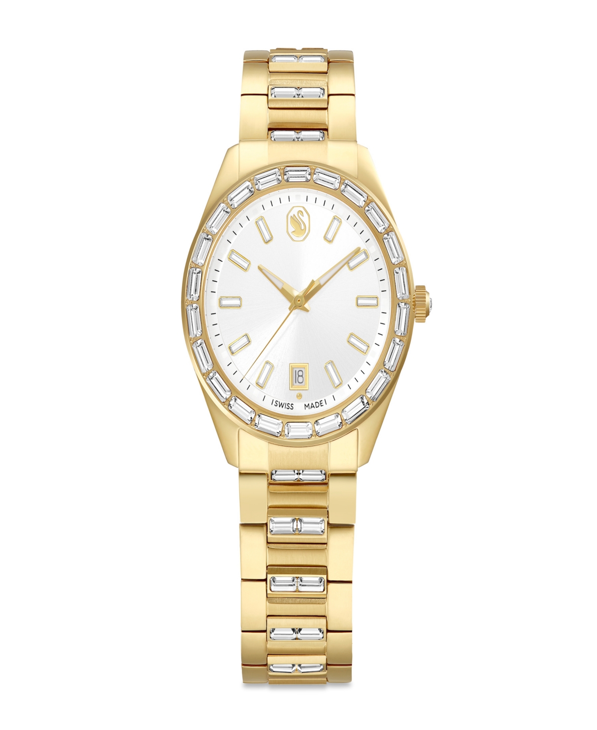 Click here for Swarovski Gold-Tone Plated Gold-Tone Crystals Watc... prices