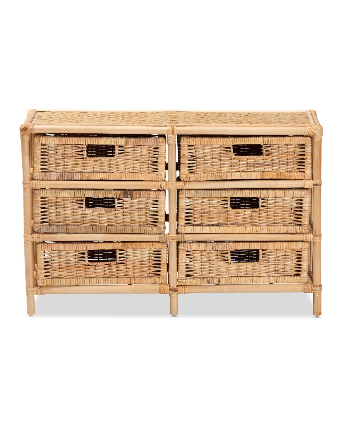 Click here for bali & pari Dariana 22.4 Rattan 6-Drawer Storage C... prices