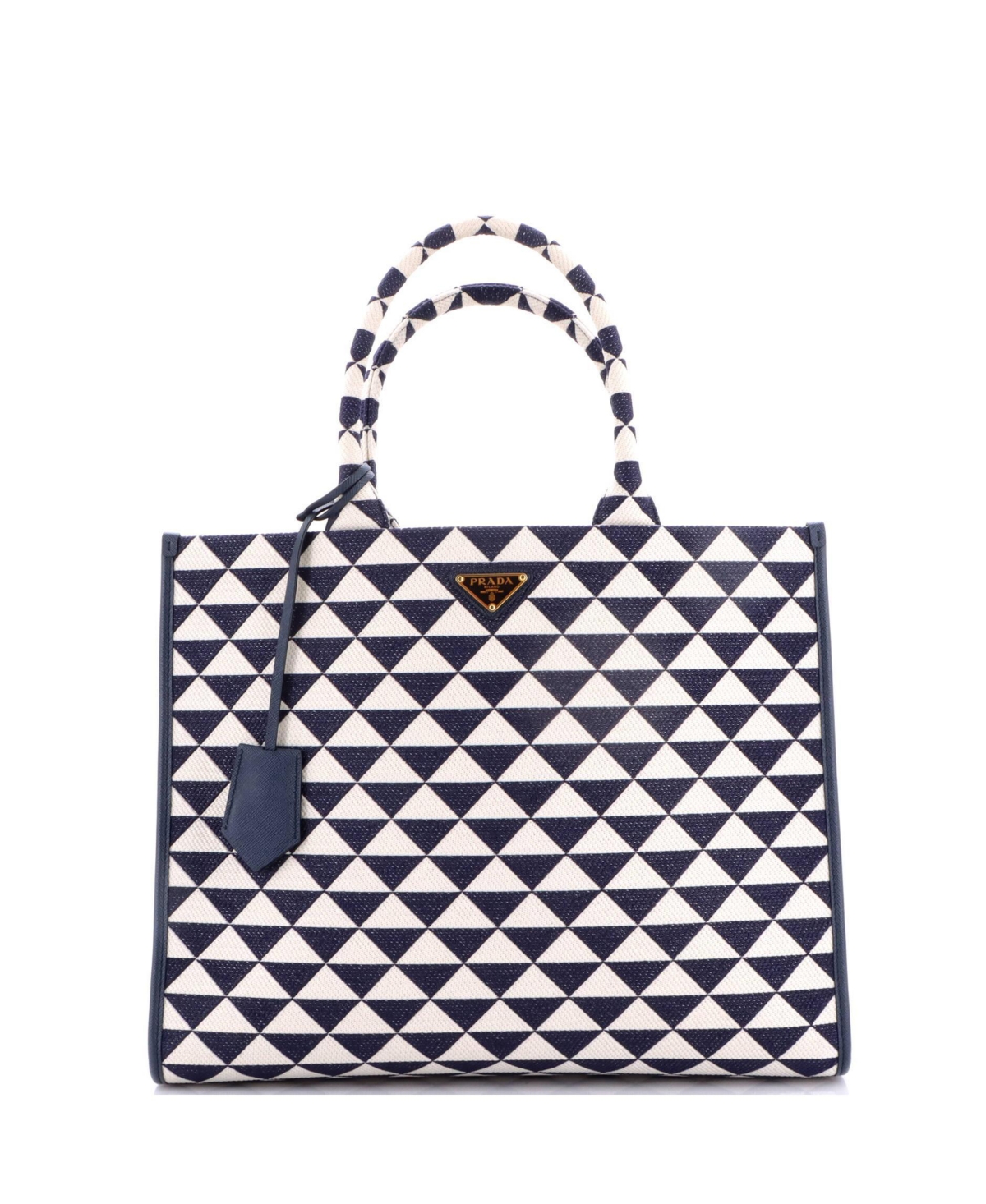 Click here for Pre-Owned Prada Large Symbole Shopper Tote Jacquar... prices