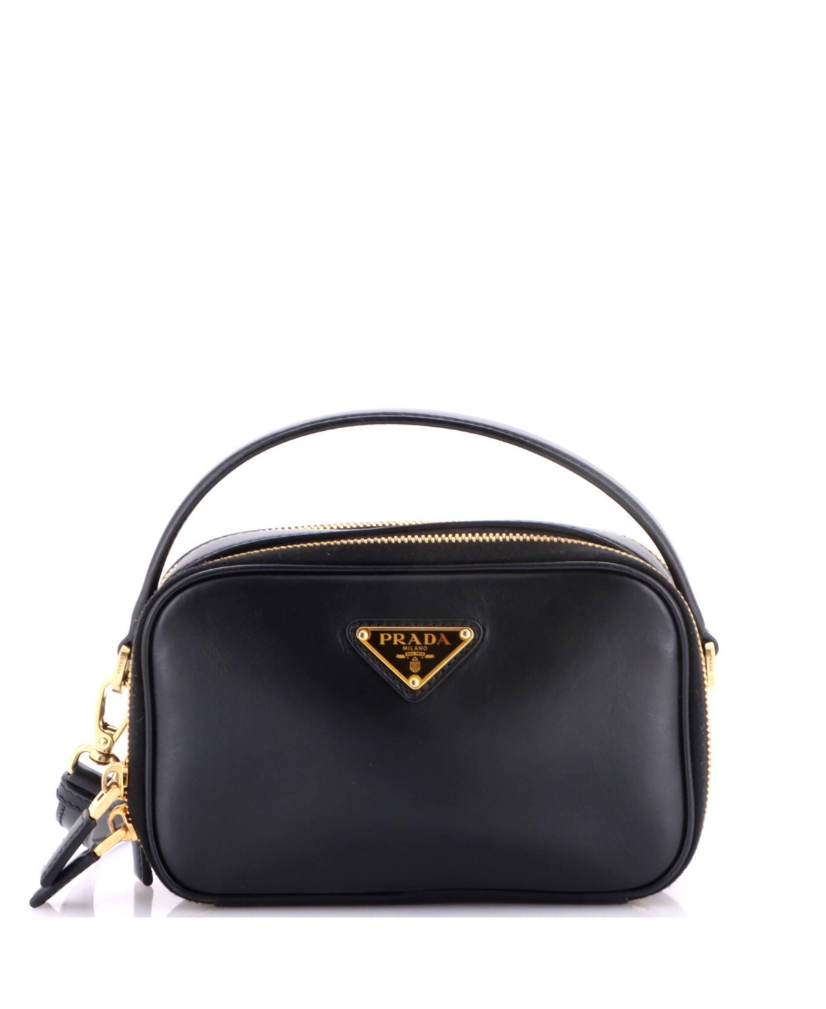 Click here for Pre-Owned Prada Mini Odette Top Handle Bag Leather... prices
